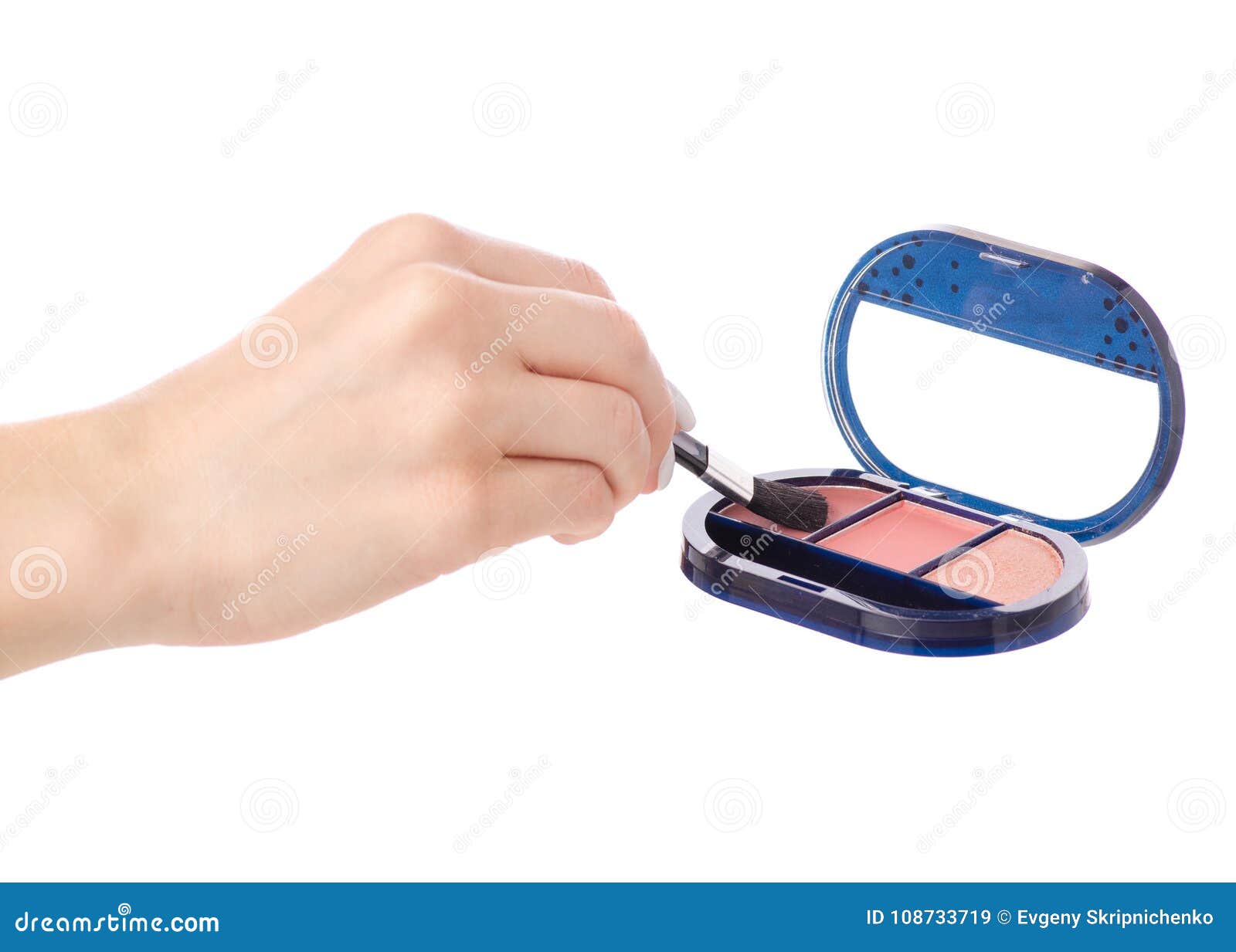 Blush in hand stock image. Image of beautiful, glamour - 108733719