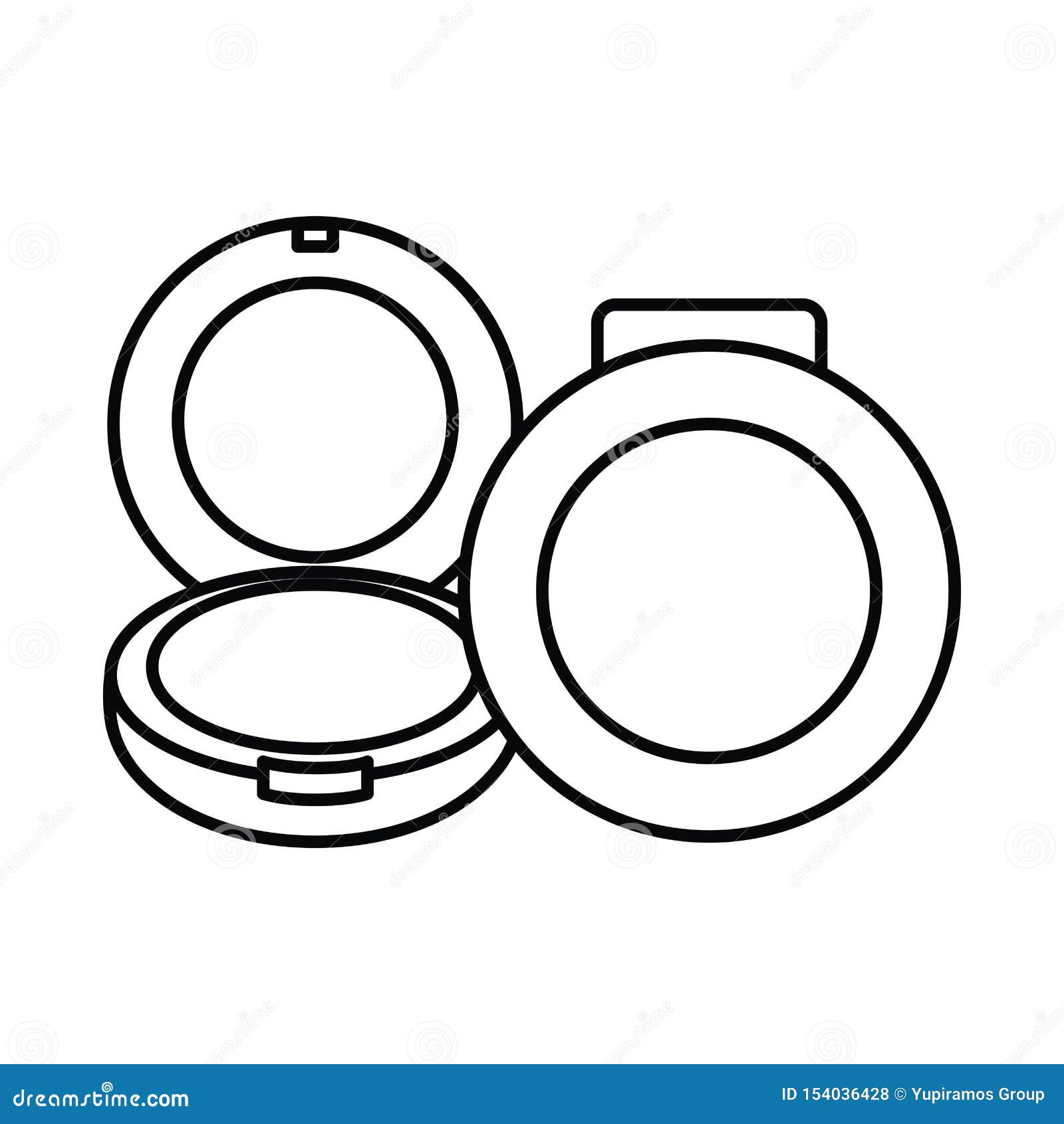 Blush make up drawing icon stock vector. Illustration of blush - 154036428