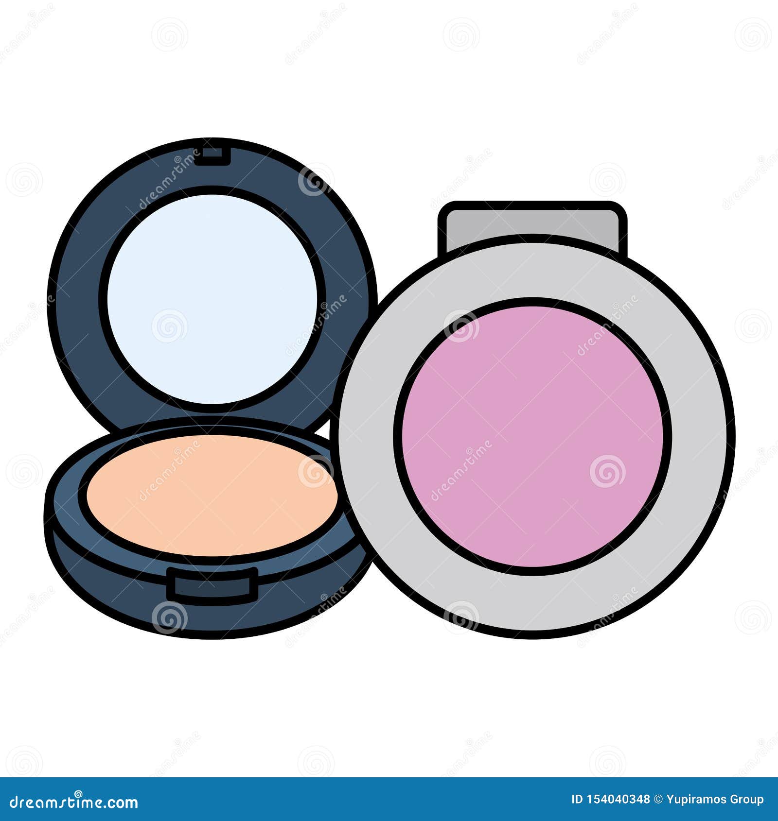 Blush make up drawing icon stock vector. Illustration of face - 154040348