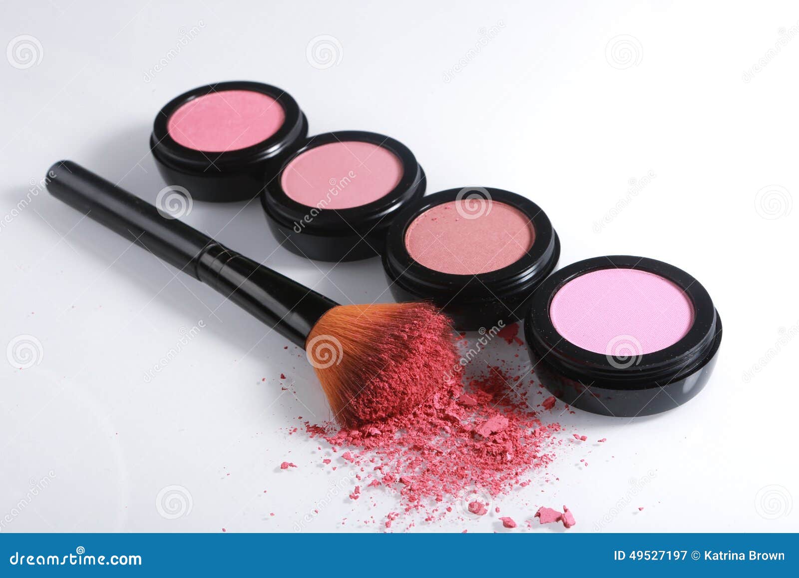 Blush Sets on White Background Stock Image - Image of makeup, drawing ...
