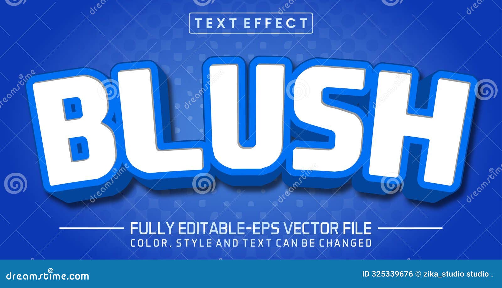 Blush Text Editable Style Effect Stock Vector - Illustration of concept ...
