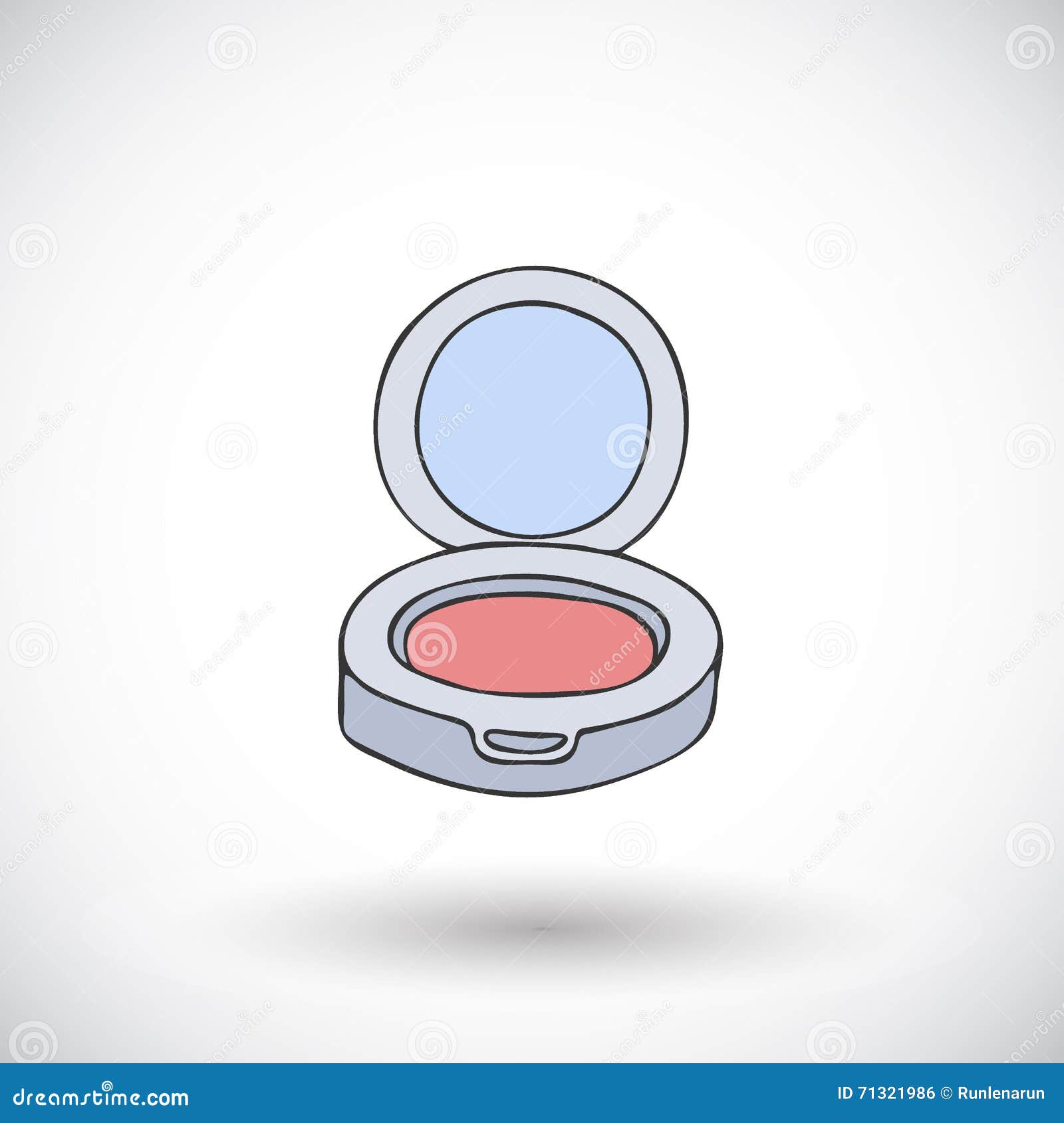 Blush. Vector Doodle Illustration Stock Illustration - Illustration of ...
