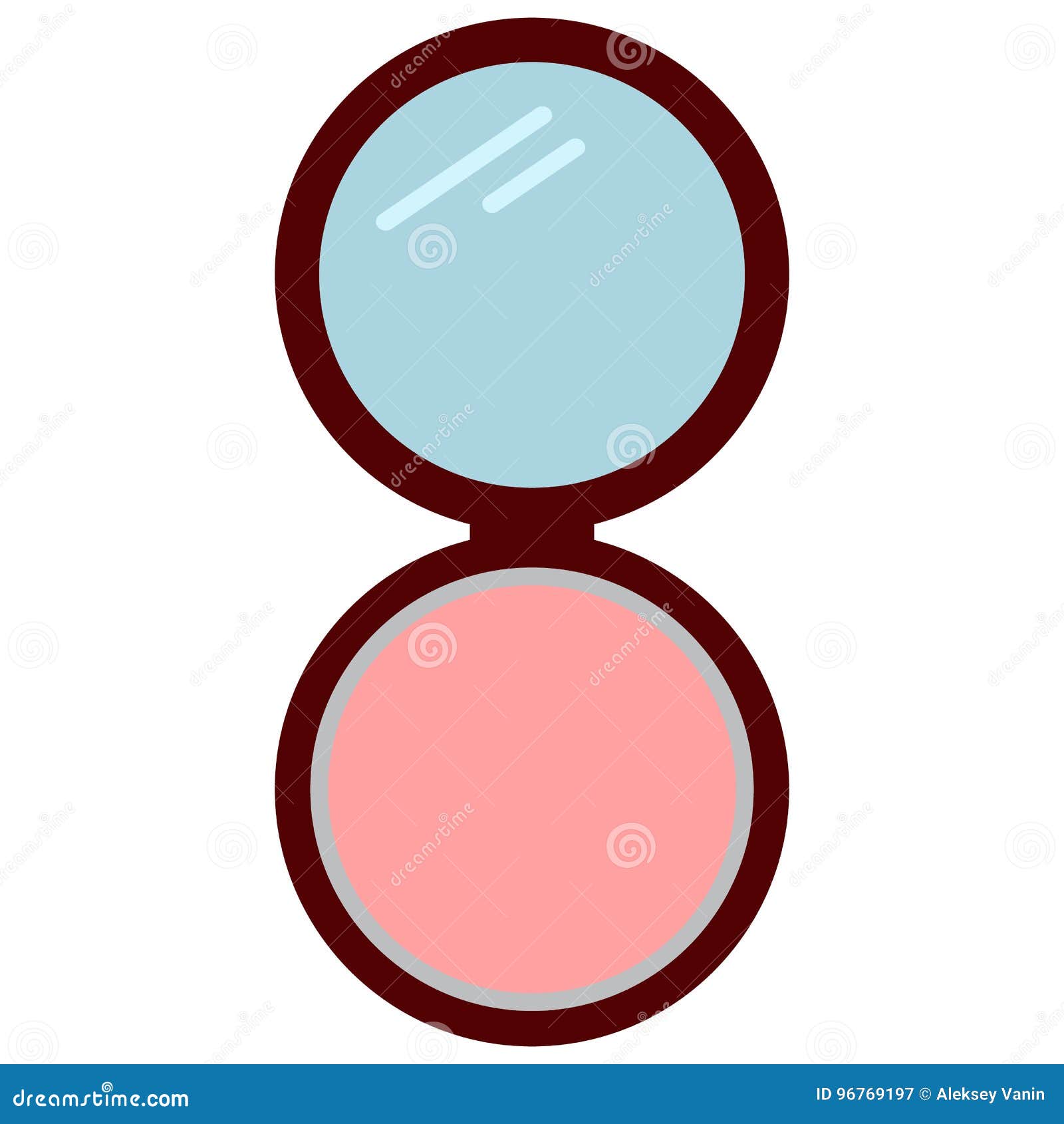 Blusher for Face Cosmetics Icon Stock Vector - Illustration of facial ...