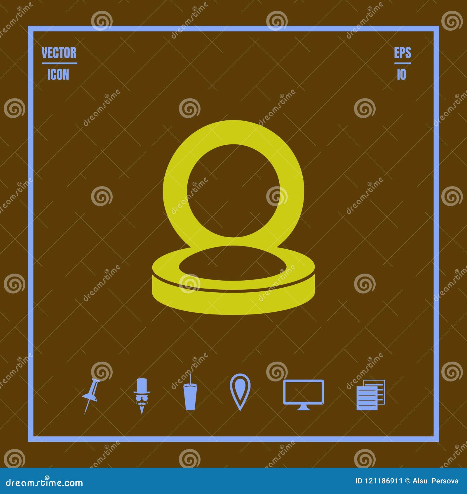 Blusher Icon Vector Illustration | CartoonDealer.com #341312702