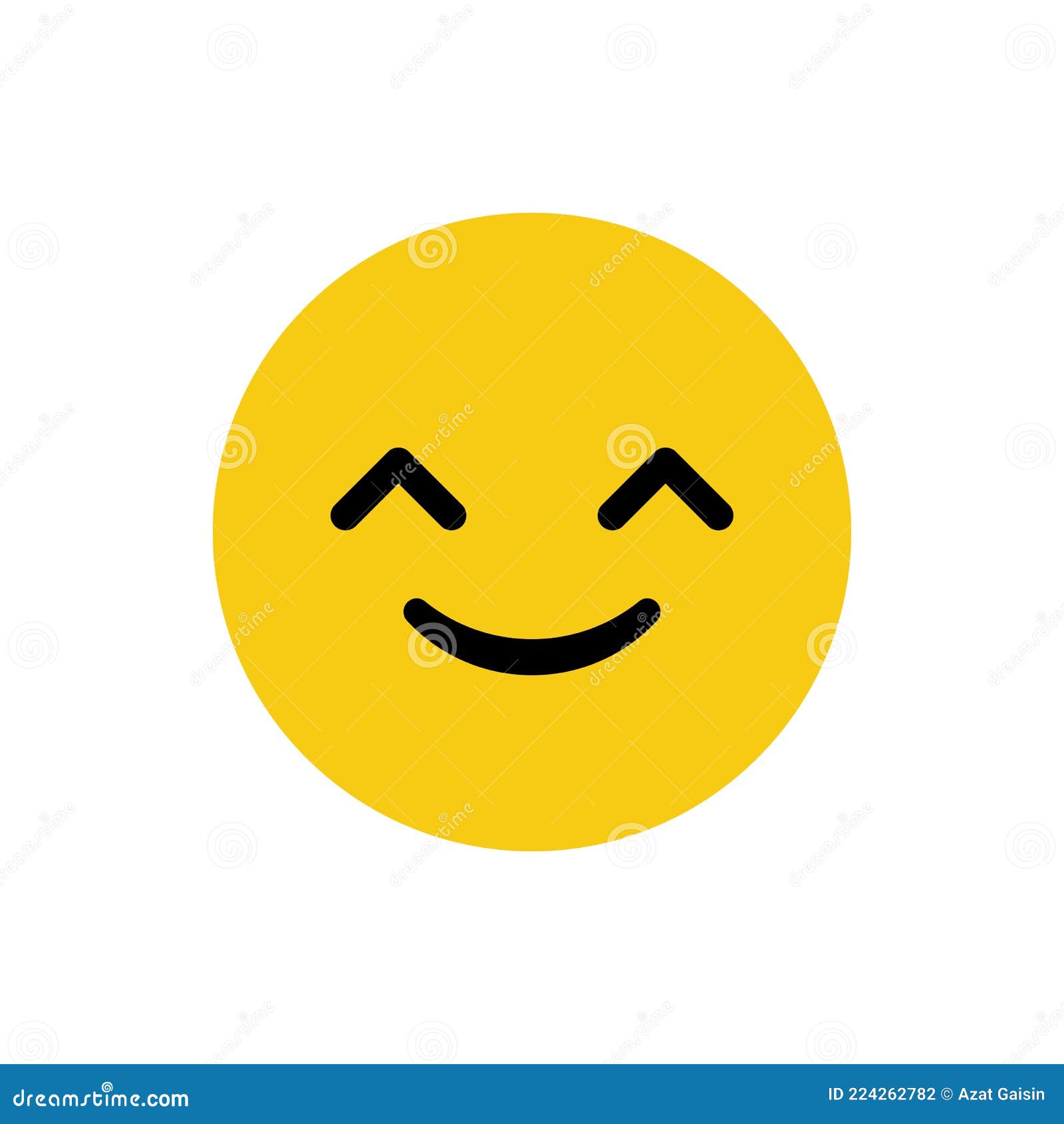 Blushing and Happy Expression through Emoticon Icon Stock Vector ...