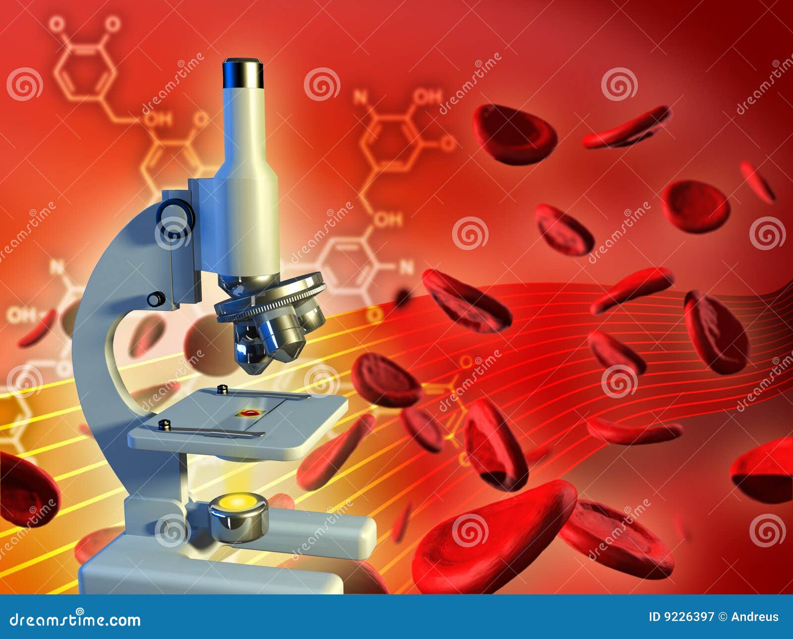 Blutanalyse stock abbildung. Illustration von nahaufnahme - 9226397