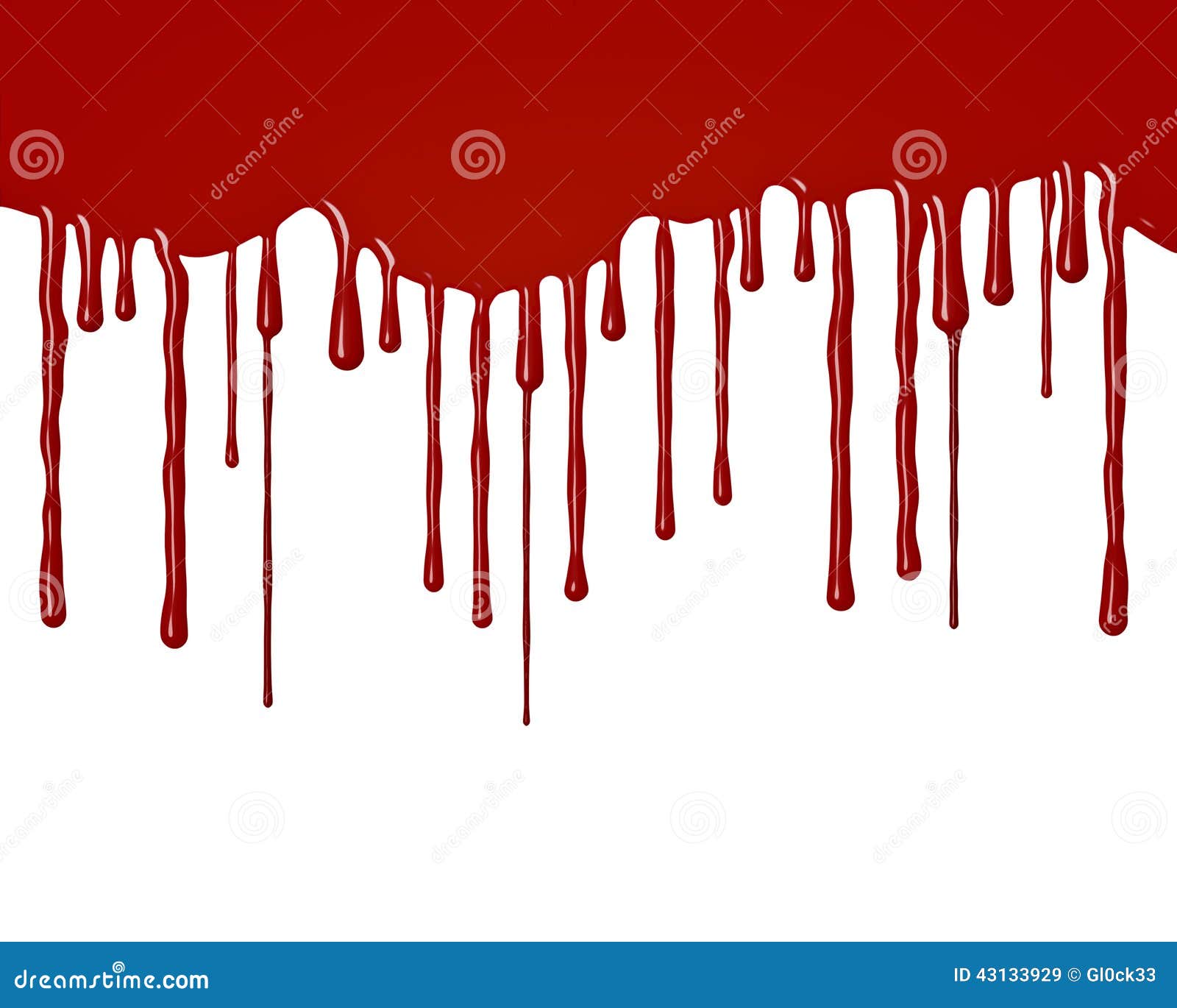 Blutstropfen Unten Fließend Stock Abbildung - Illustration von getrennt ...
