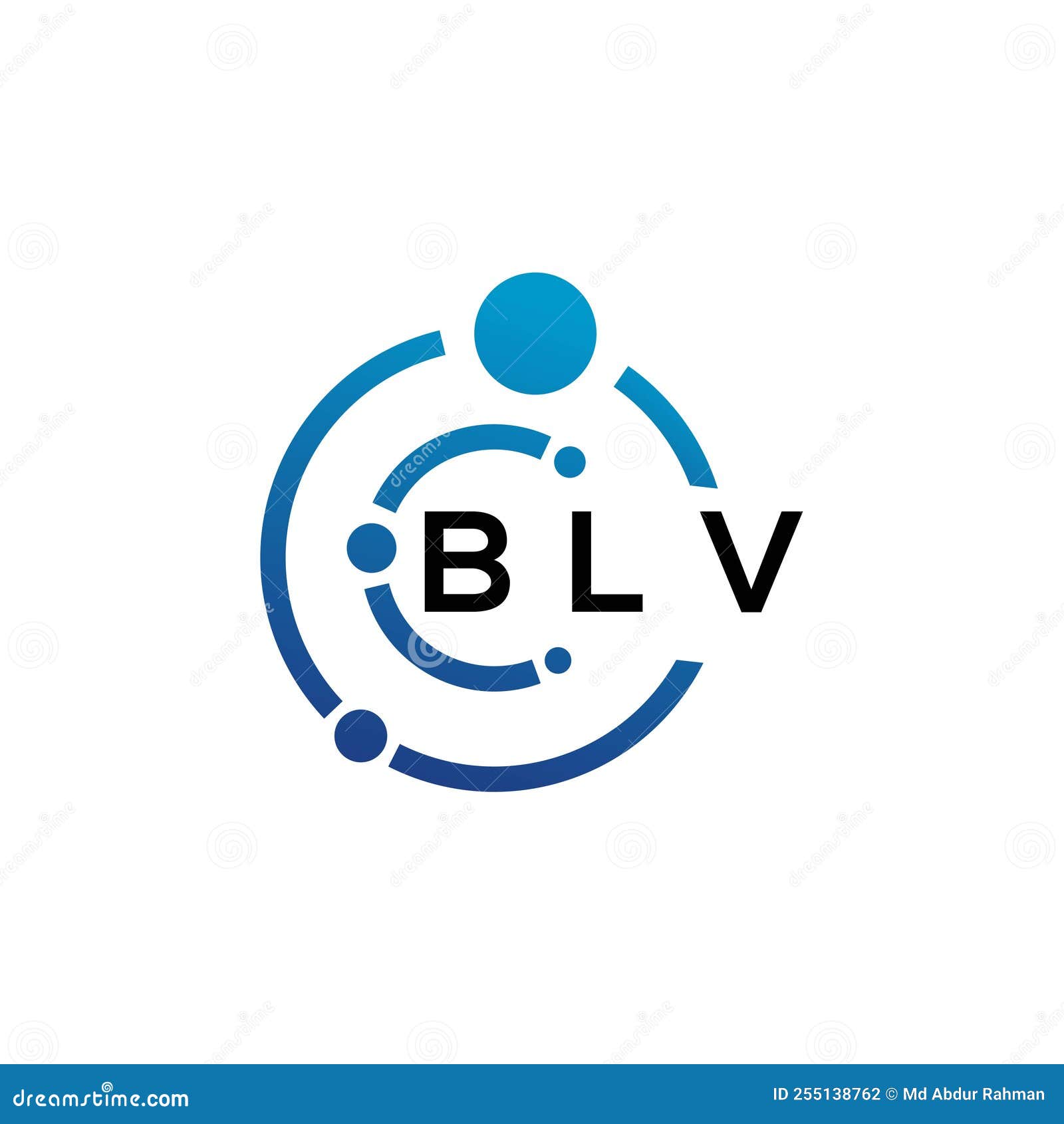 BLV Letter Logo Design on White Background. BLV Creative Initials ...