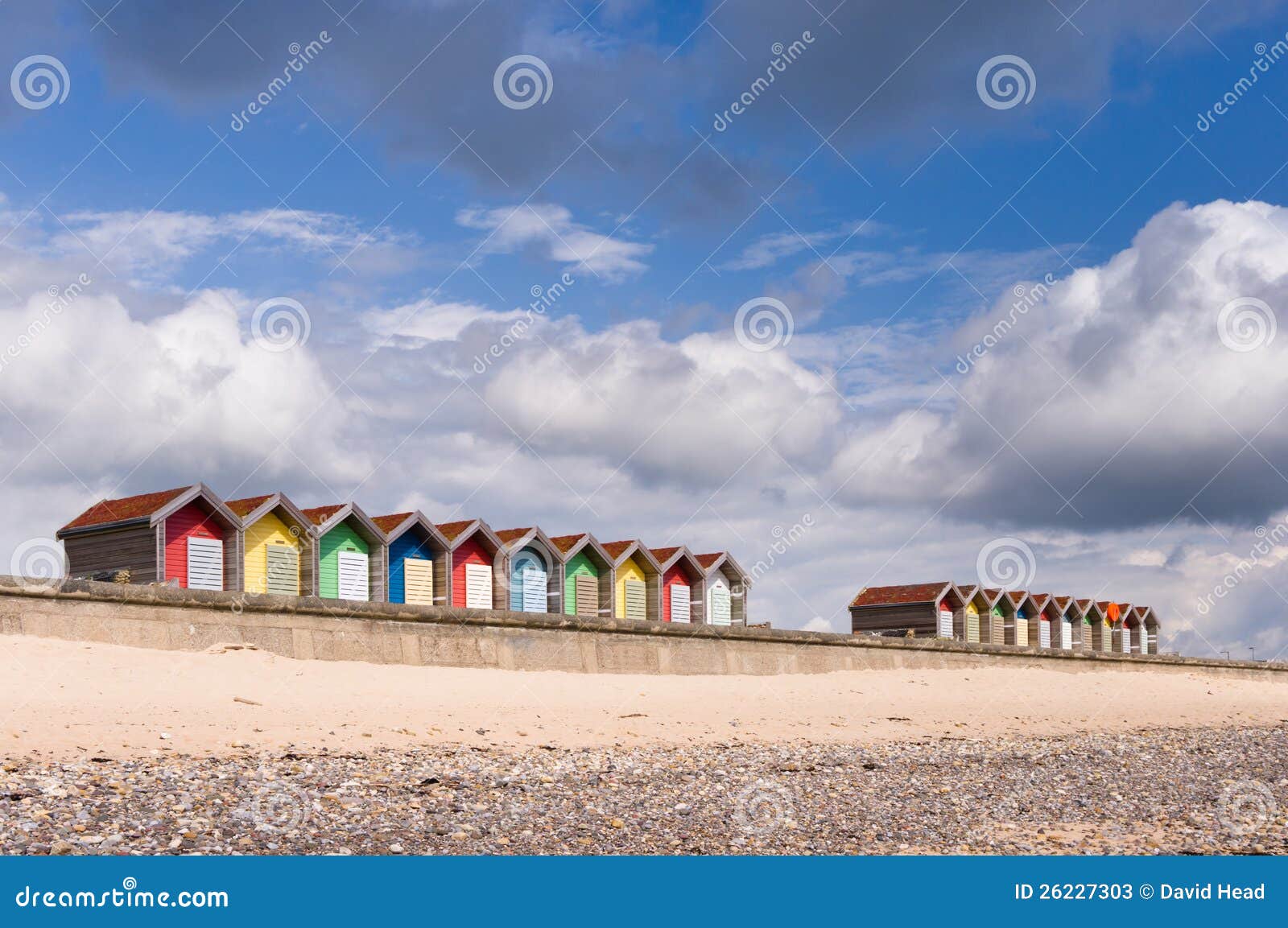 Blyth beach huts stock image. Image of summer, coloured - 26227303