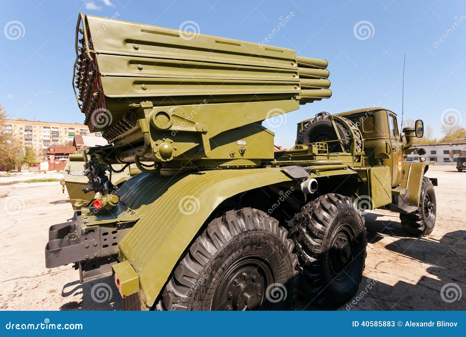 BM-21 Grad 122-mm Multiple Rocket Launcher Editorial Stock Photo ...