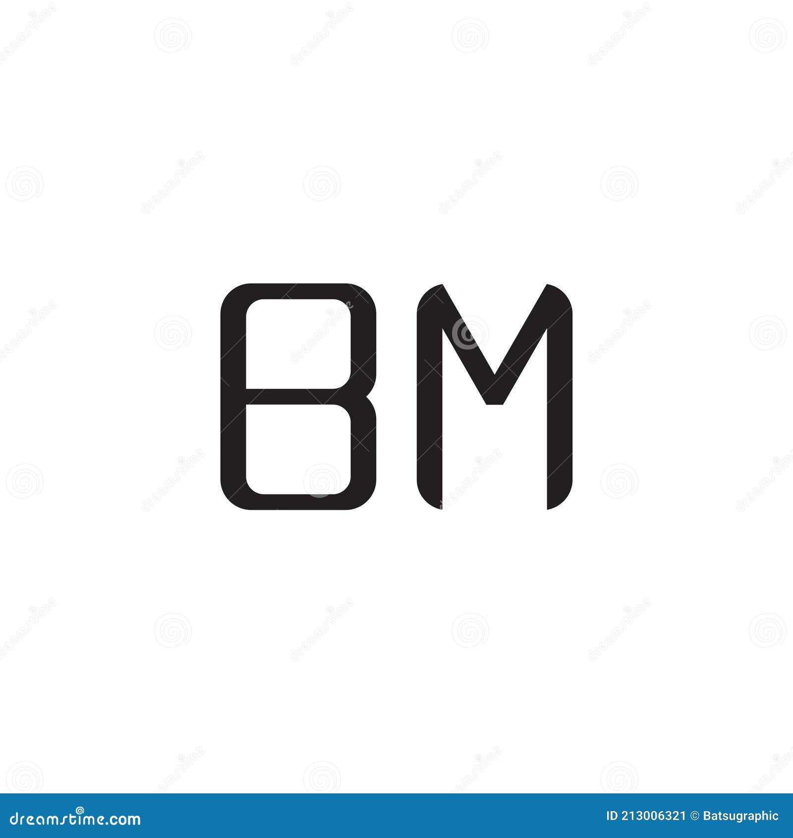 Bm Initial Letter Vector Logo Icon Stock Vector - Illustration of ...