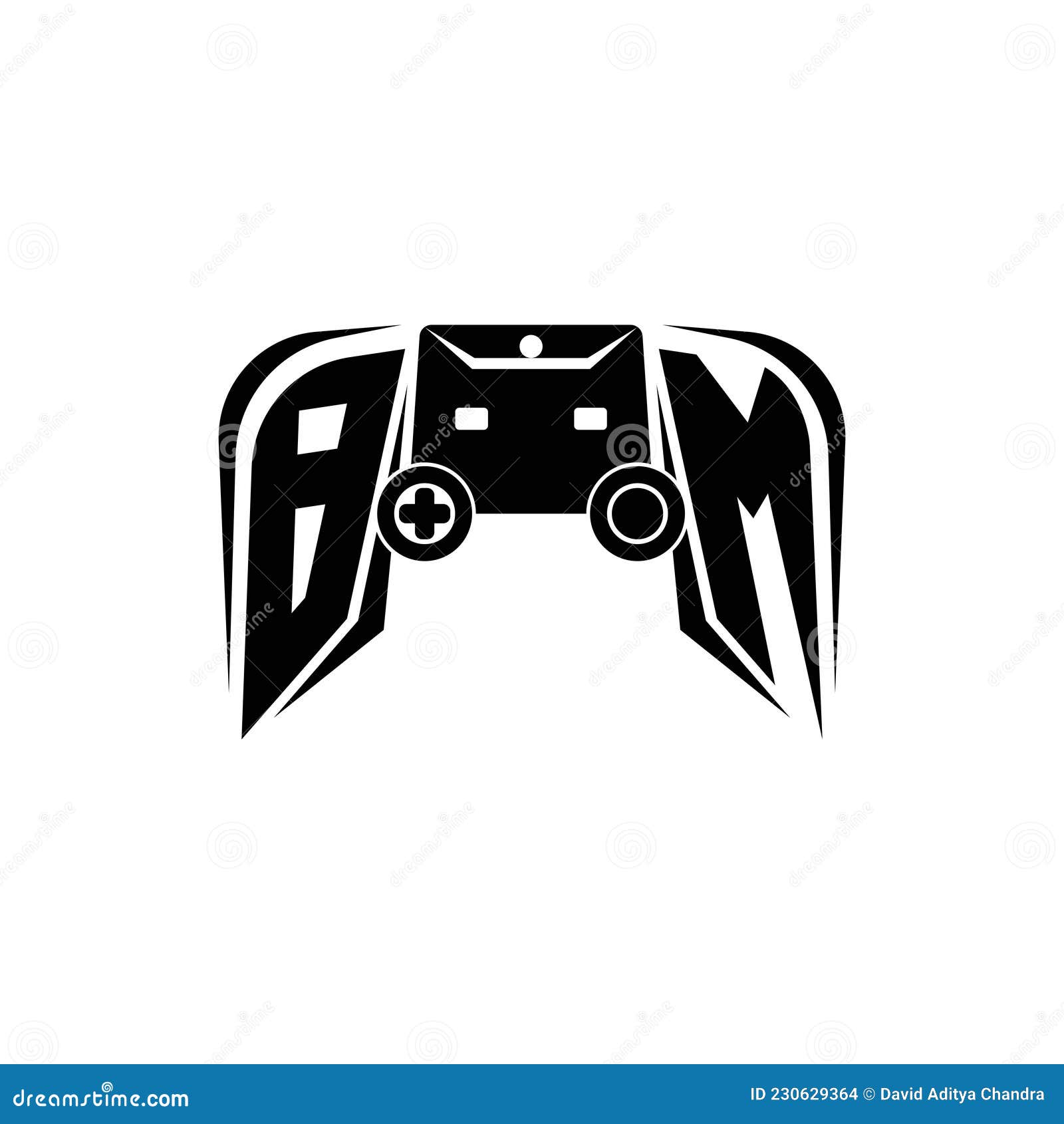 BM Monogram ESports Console Stock Vector - Illustration of creative ... BM Monogram ESports Console Stock Vector - Illustration of creative ...