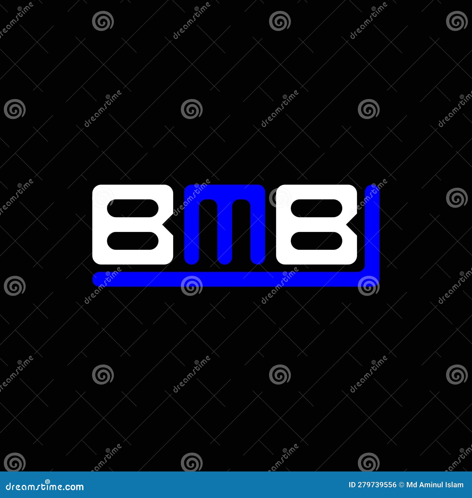 BMB Letter Logo Creative Design with Vector Graphic, BMB Stock Vector ...