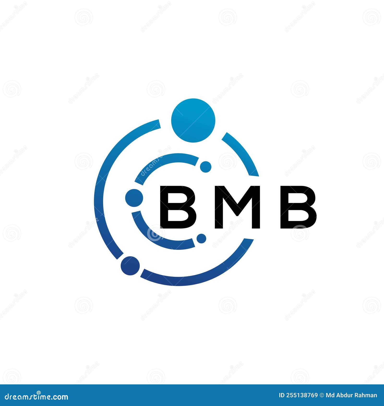 BMB Letter Logo Design on White Background. BMB Creative Initials ...