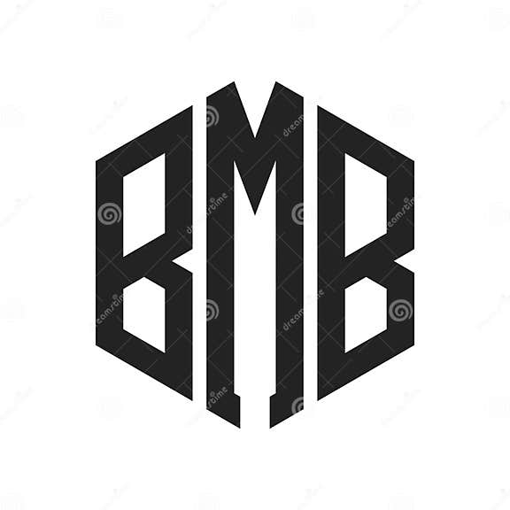 BMB Logo Design. Initial Letter BMB Monogram Logo Using Hexagon Shape ...