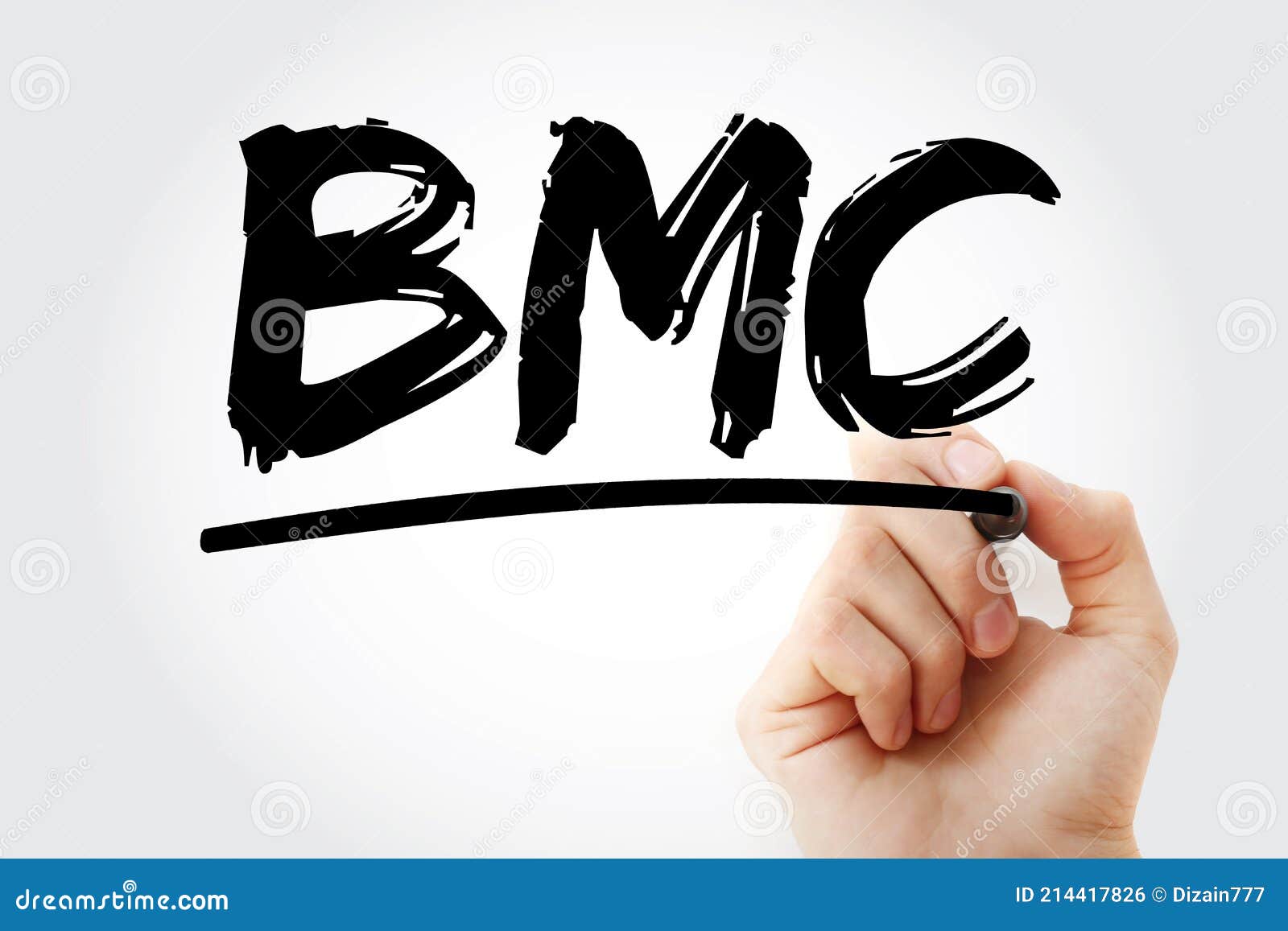 Bmc Business Model Canvas Acronym with Marker Business Concept ...