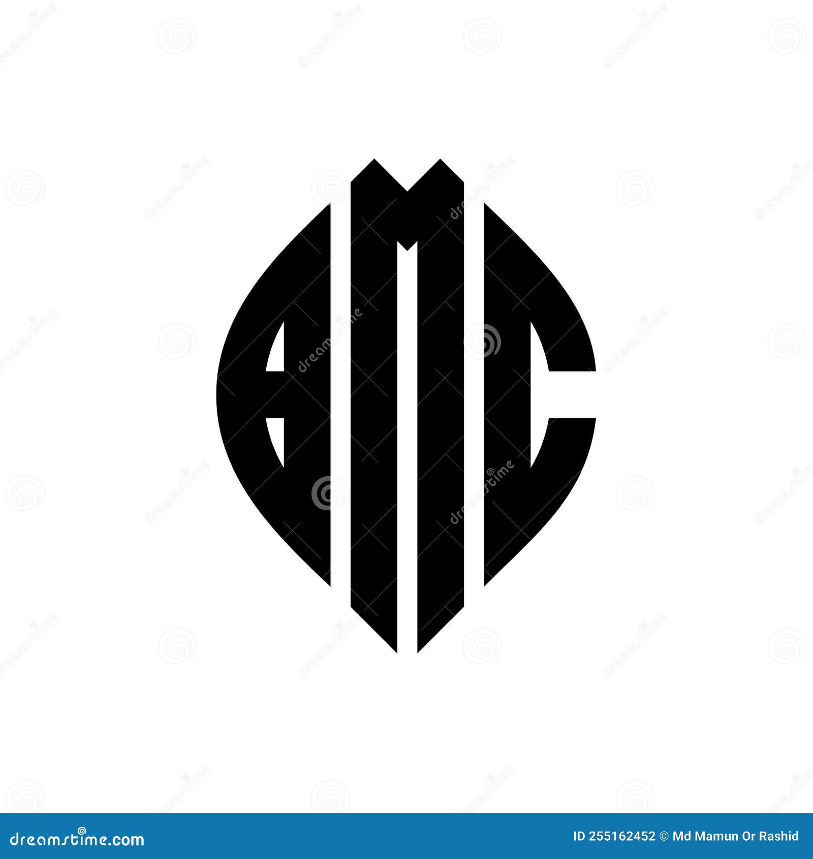 BMC Circle Letter Logo Design with Circle and Ellipse Shape. BMC ...