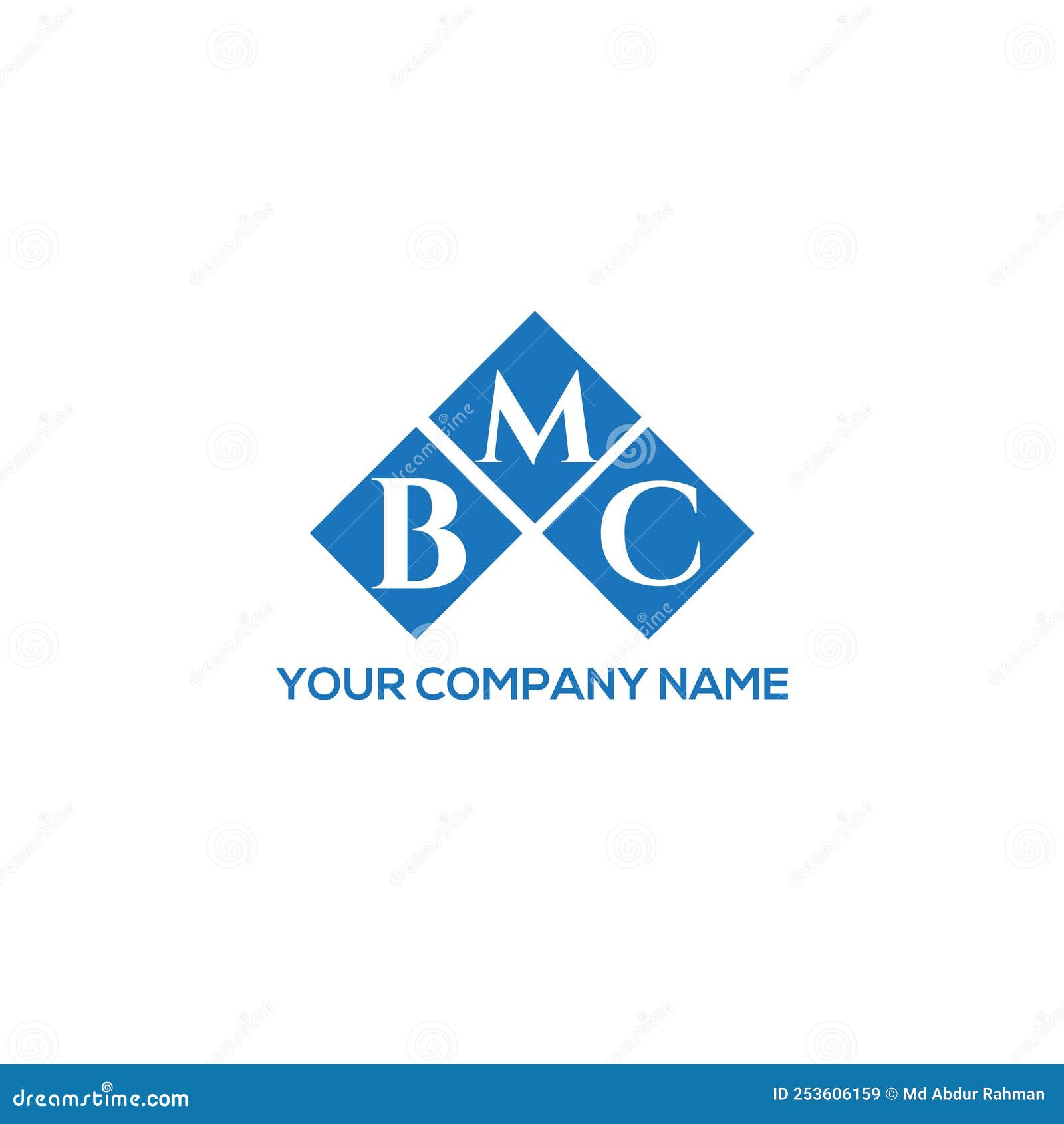 BMC Letter Logo Design on WHITE Background. BMC Creative Initials ...