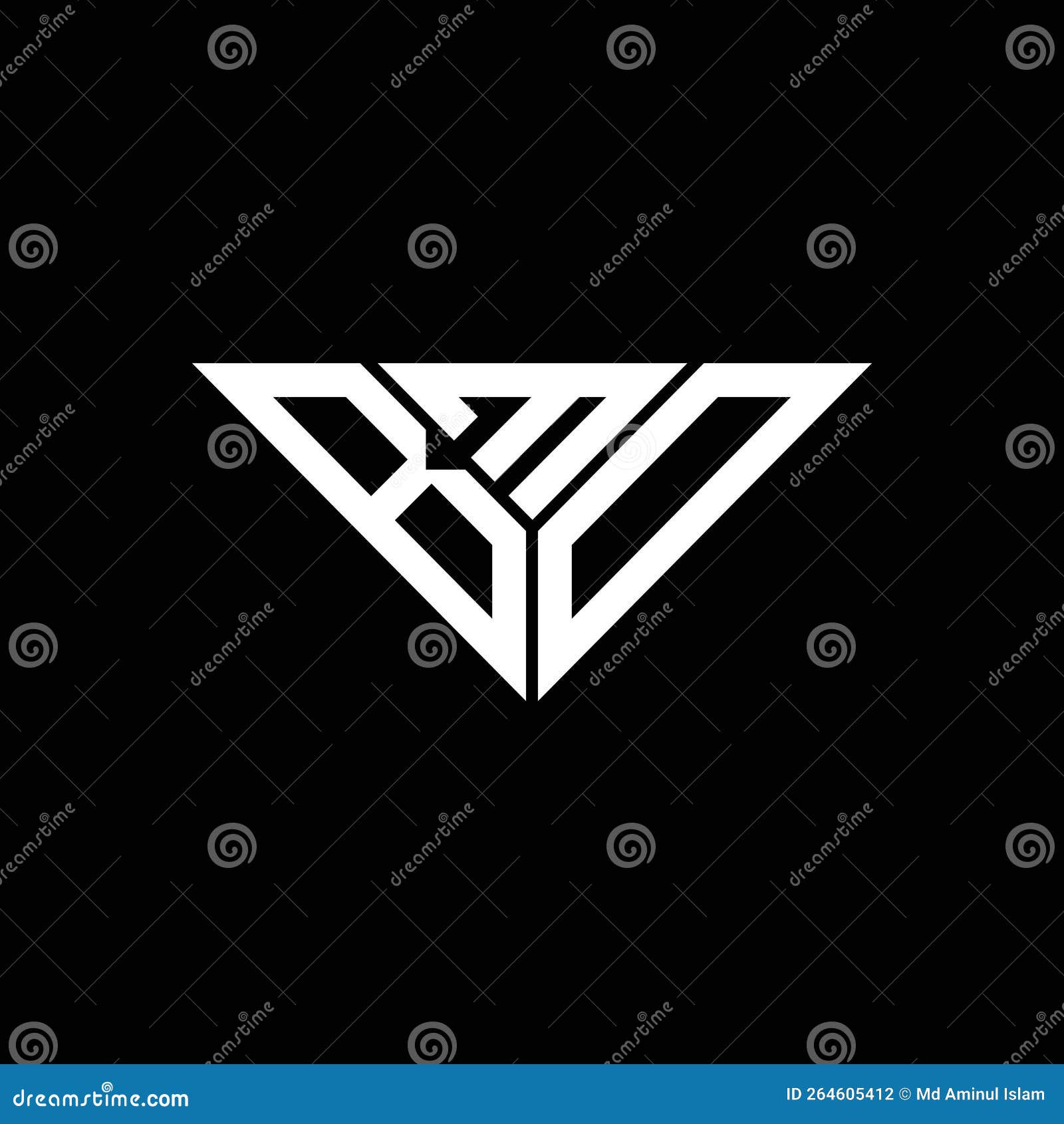 BMD Letter Logo Creative Design with Vector Graphic, Stock Vector ...