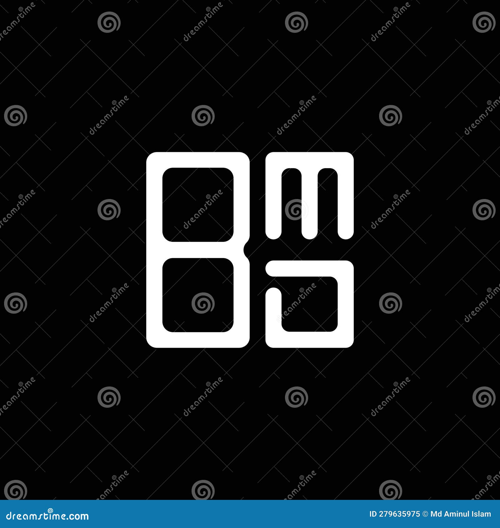 BMD Letter Logo Creative Design with Vector Graphic, BMD Stock Vector ...