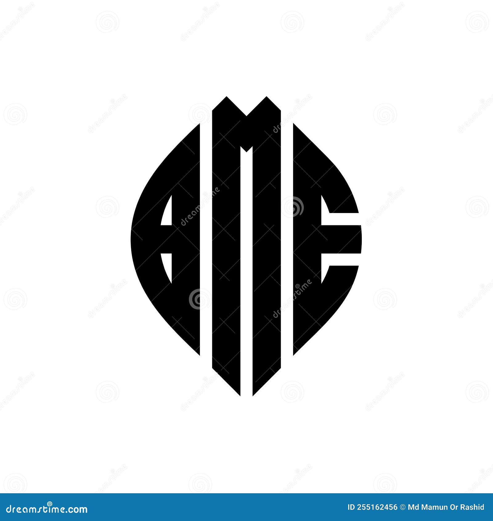 BME Circle Letter Logo Design with Circle and Ellipse Shape. BME ...