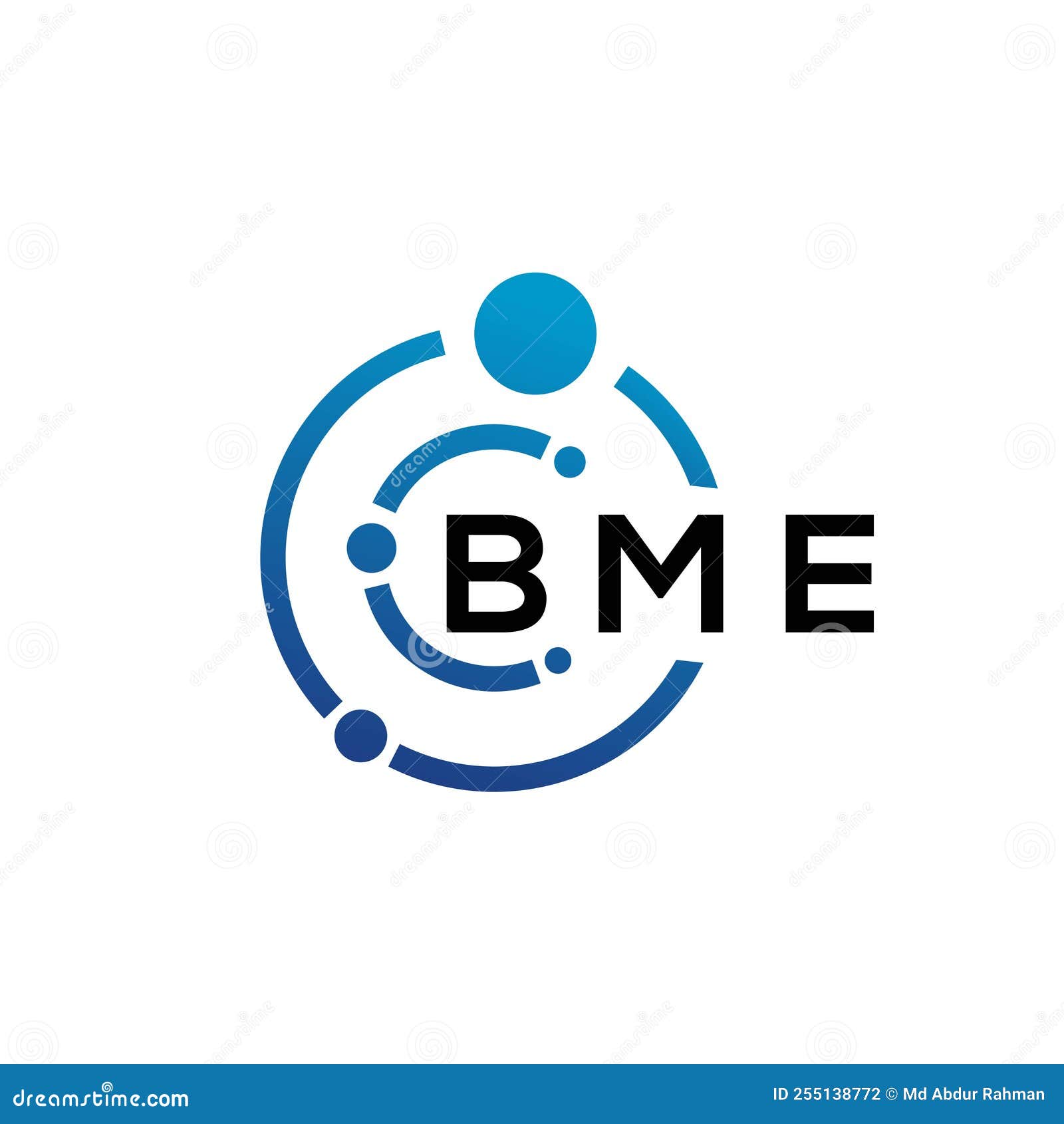 BME Letter Logo Design on White Background. BME Creative Initials ...