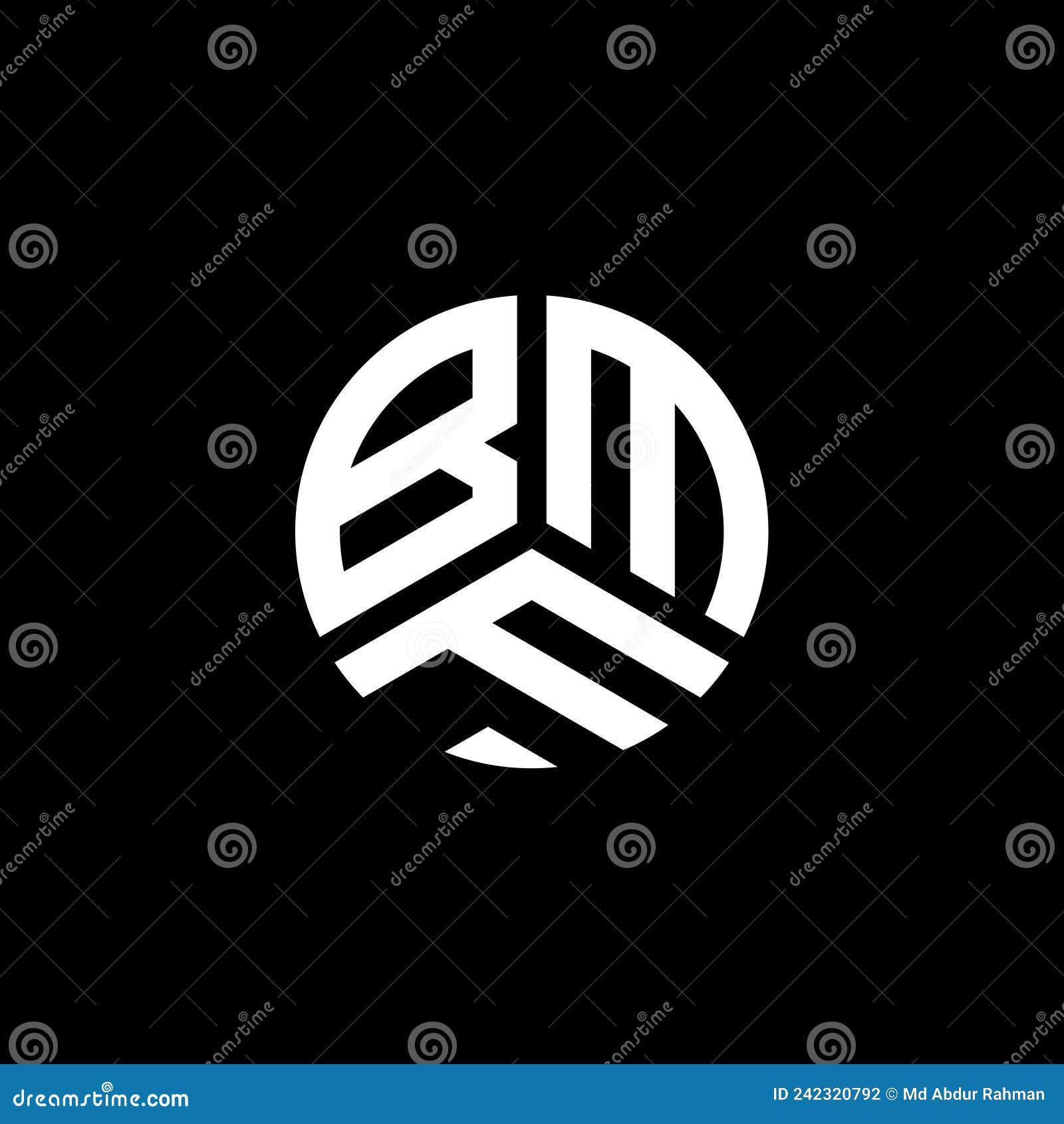 BMF Letter Logo Design on White Background. BMF Creative Initials ...