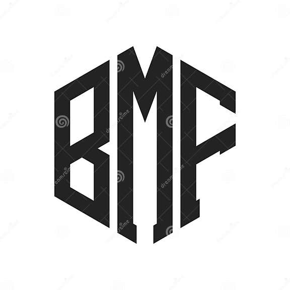 BMF Logo Design. Initial Letter BMF Monogram Logo Using Hexagon Shape ...