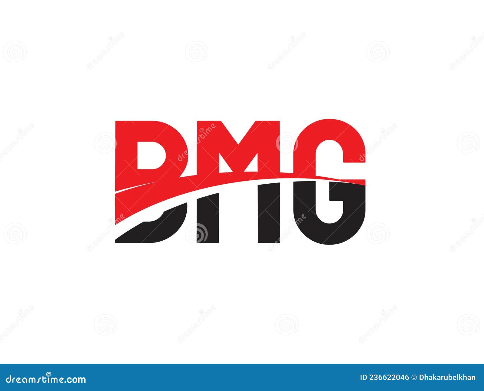 BMG Letter Initial Logo Design Vector Illustration Stock Vector ...