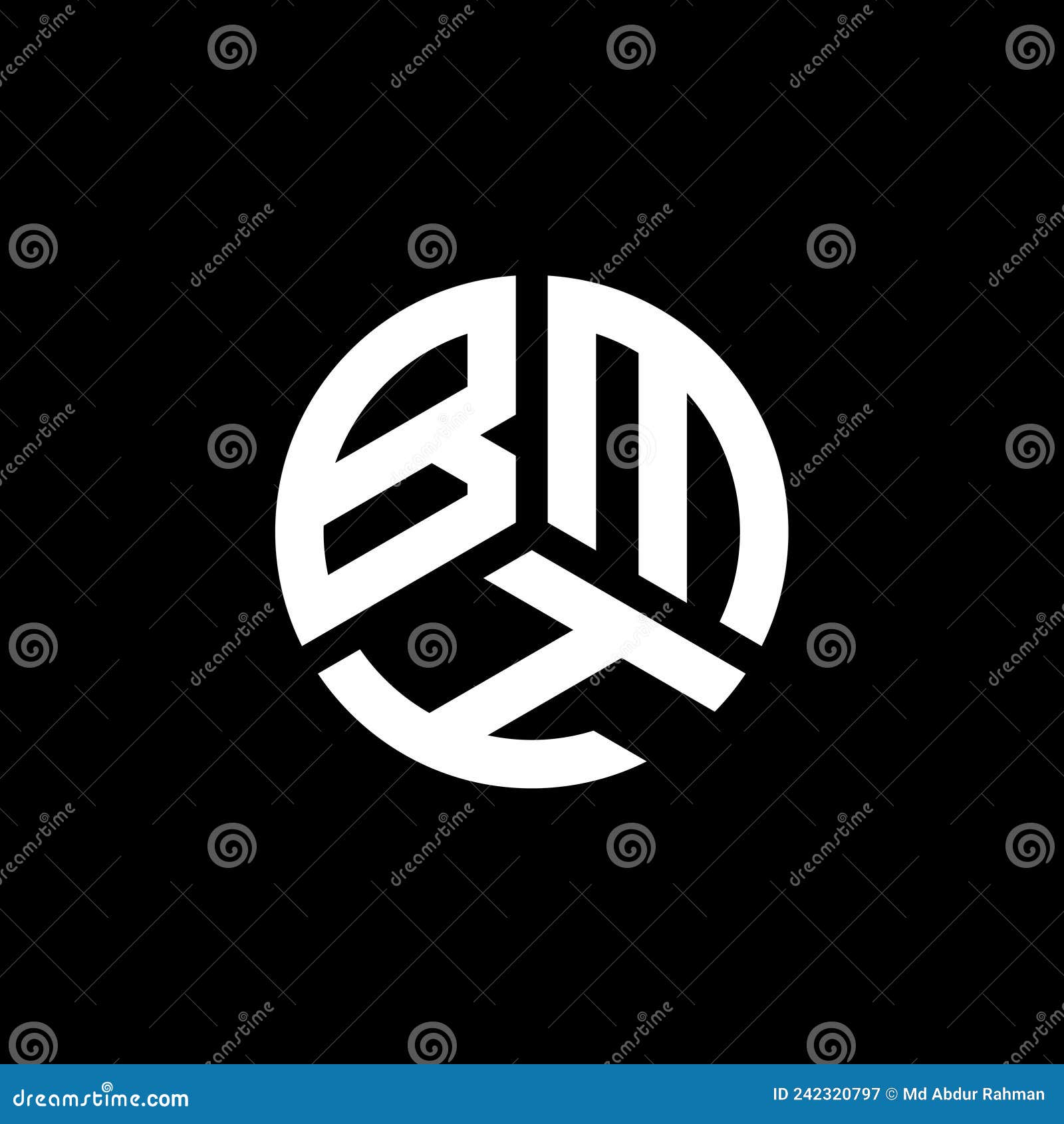BMH Letter Logo Design on White Background. BMH Creative Initials ...