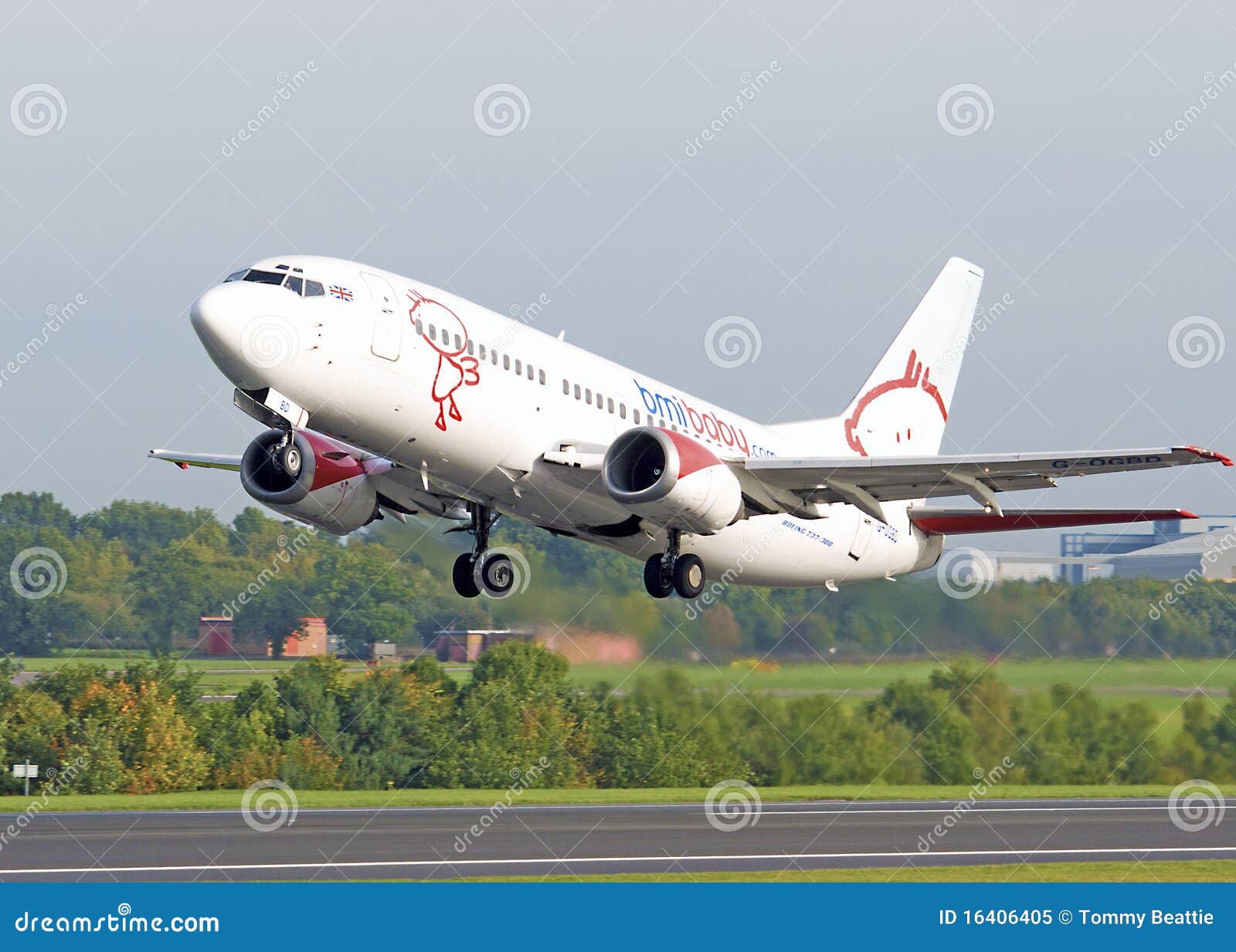 BMI Baby Boeing 737 editorial image. Image of travel - 16406405