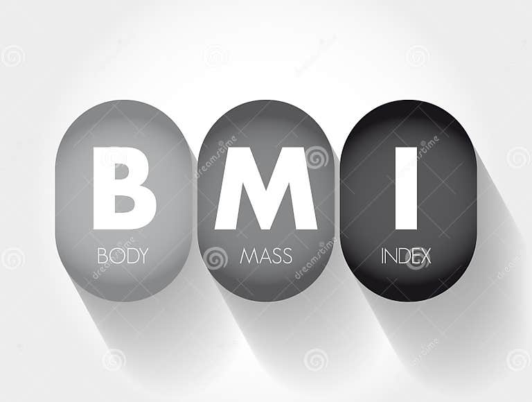 Bmi Body Mass Index Value Derived From The Mass And Height Of A