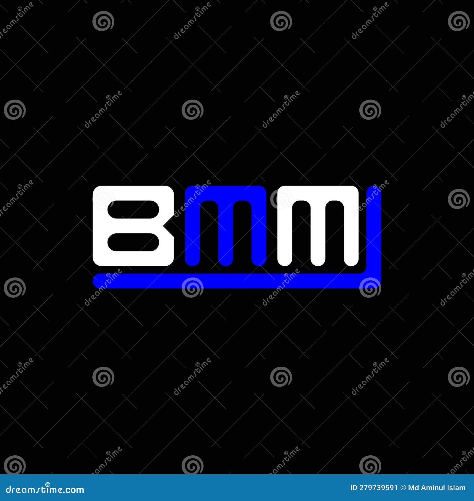 BMM Letter Logo Creative Design with Vector Graphic, BMM Stock Vector ...