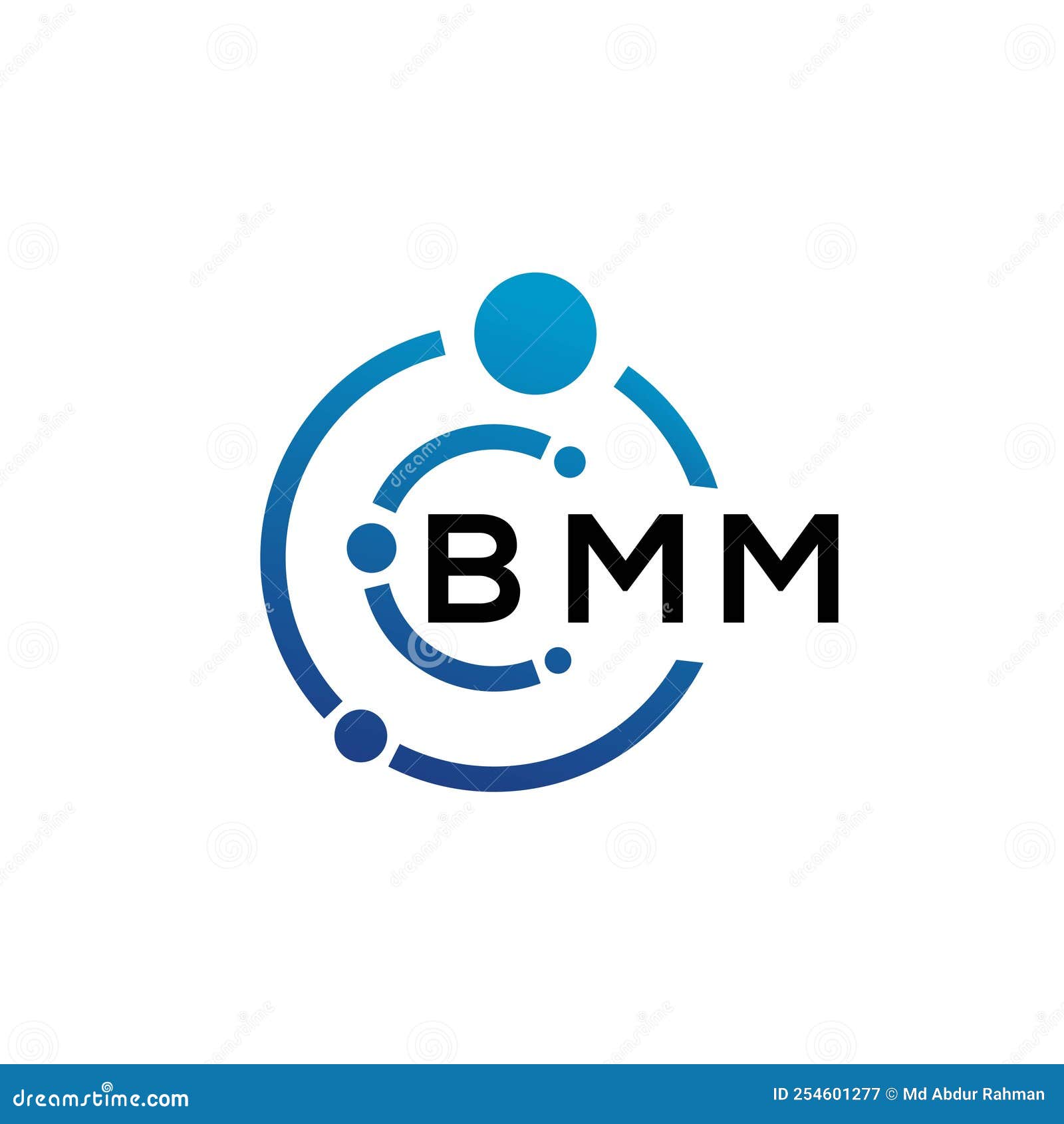 BMM Letter Logo Design on White Background. BMM Creative Initials ...
