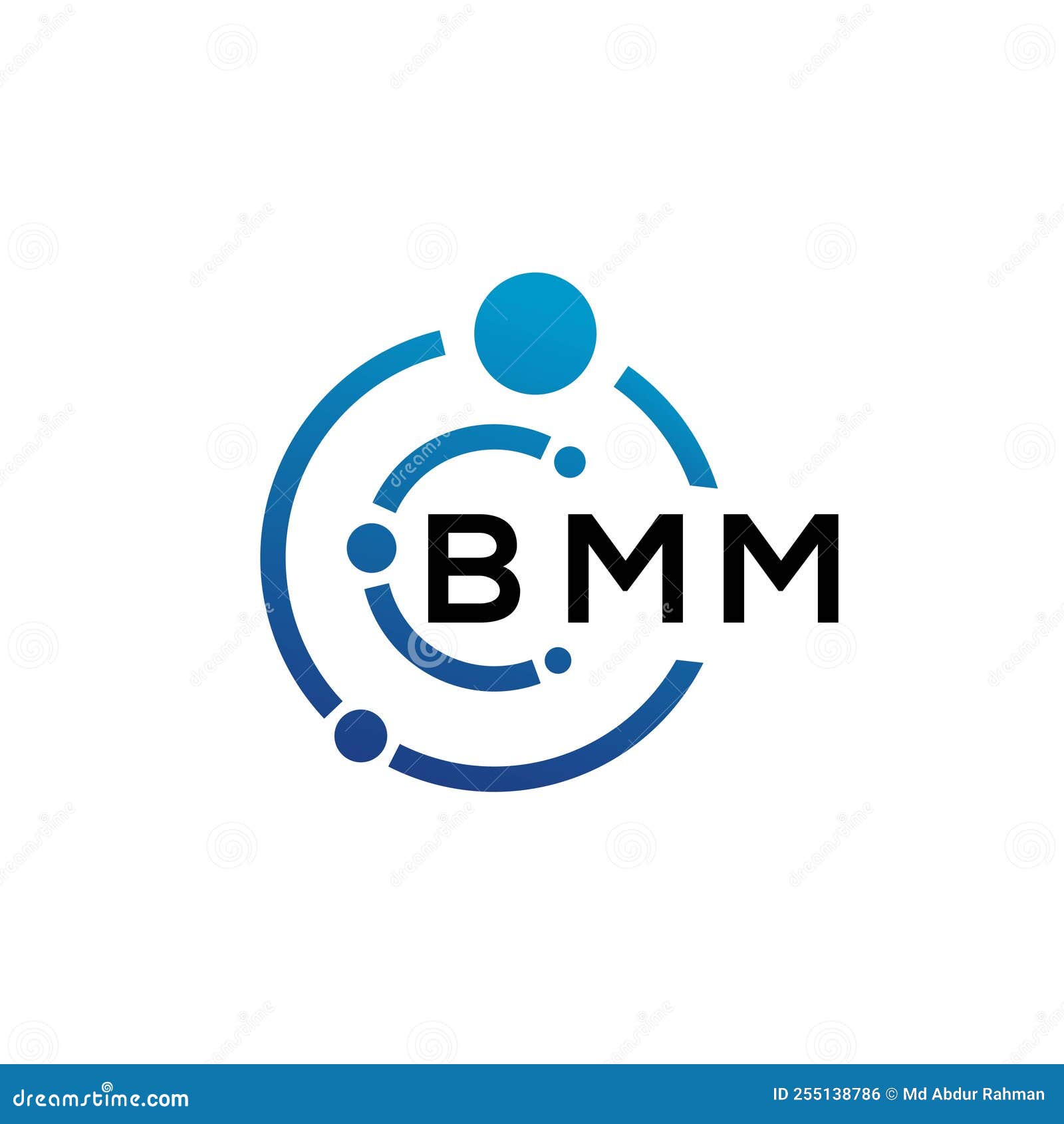 BMM Letter Logo Design on White Background. BMM Creative Initials ...