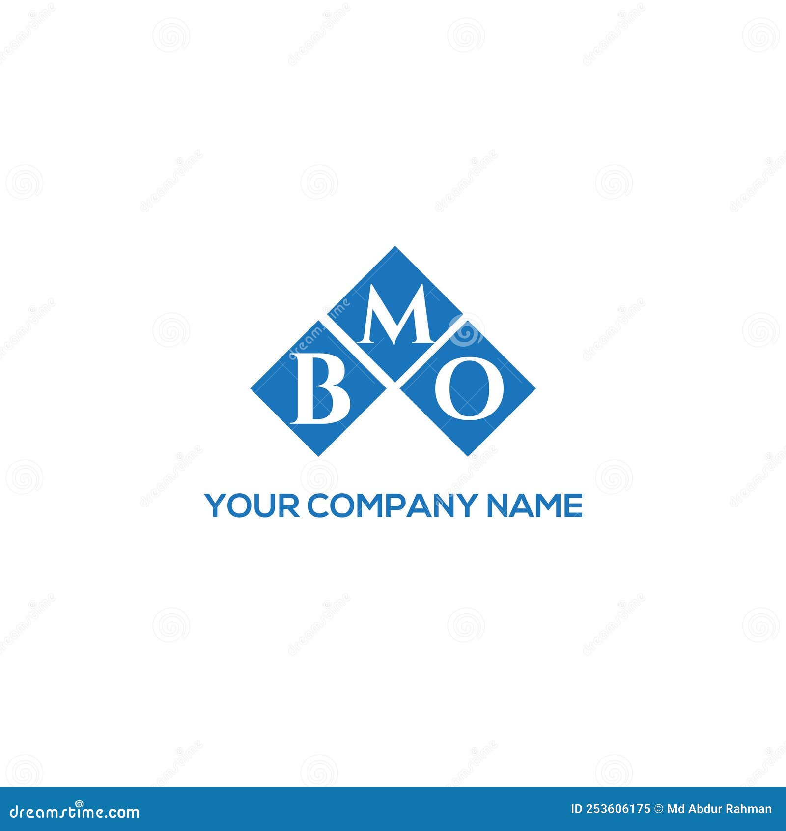 BMO Letter Logo Design on WHITE Background. BMO Creative Initials ...