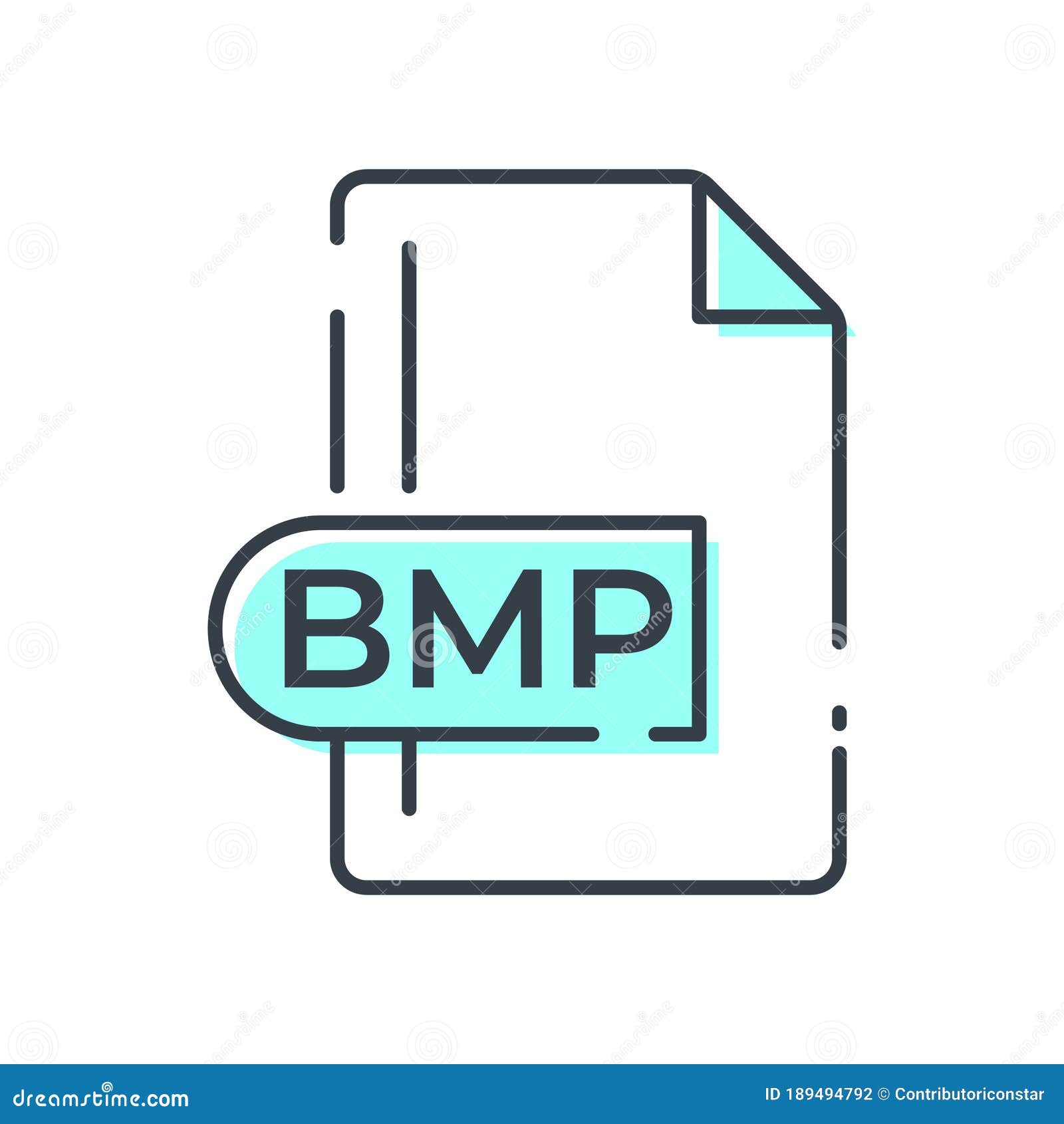 Bmp-bestandsindeling. Pictogram Voor Extensie Bitmapafbeeldingsbestand ...