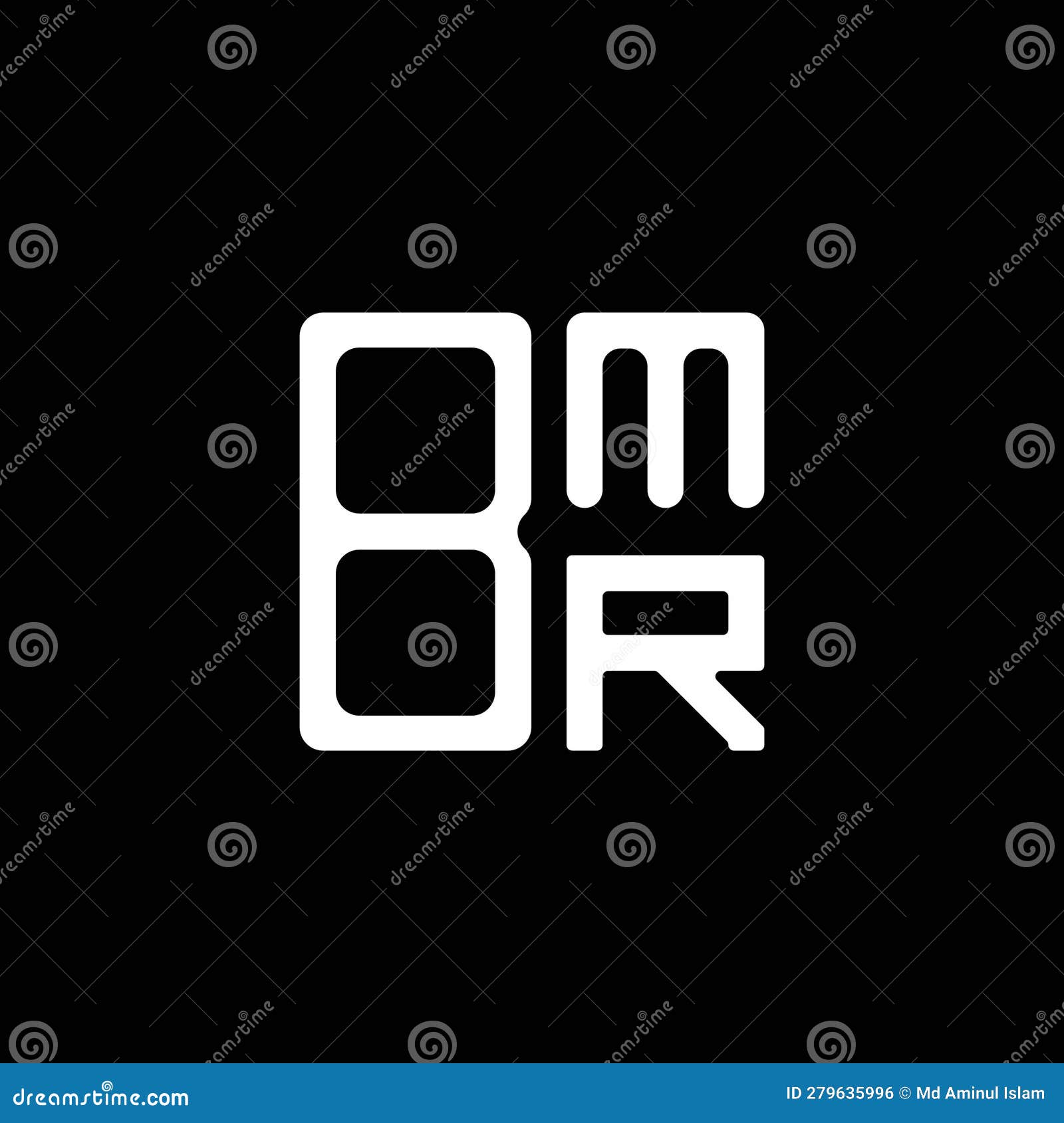 BMR Letter Logo Creative Design with Vector Graphic, BMR Stock Vector ...