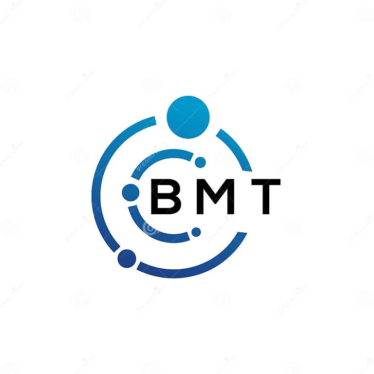 BMT Letter Logo Design on White Background. BMT Creative Initials ...