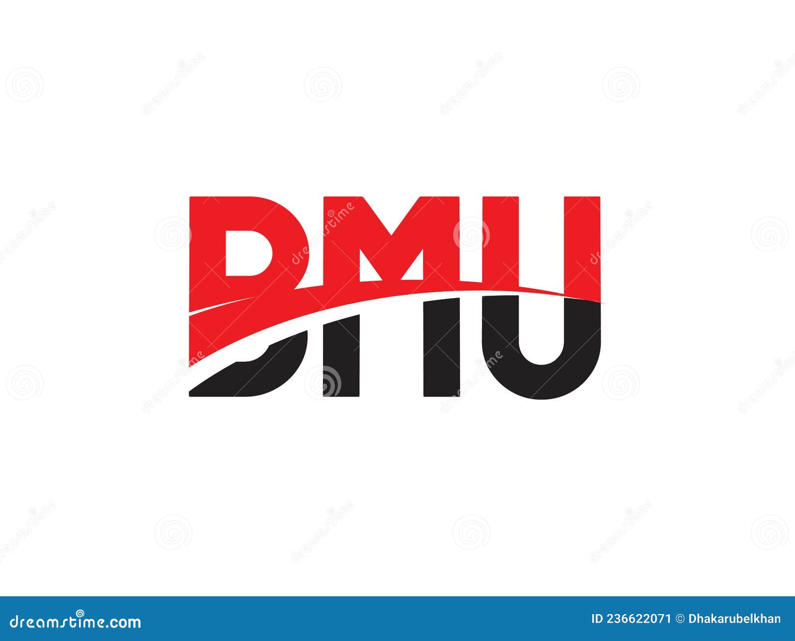BMU Letter Initial Logo Design Vector Illustration Stock Vector ...