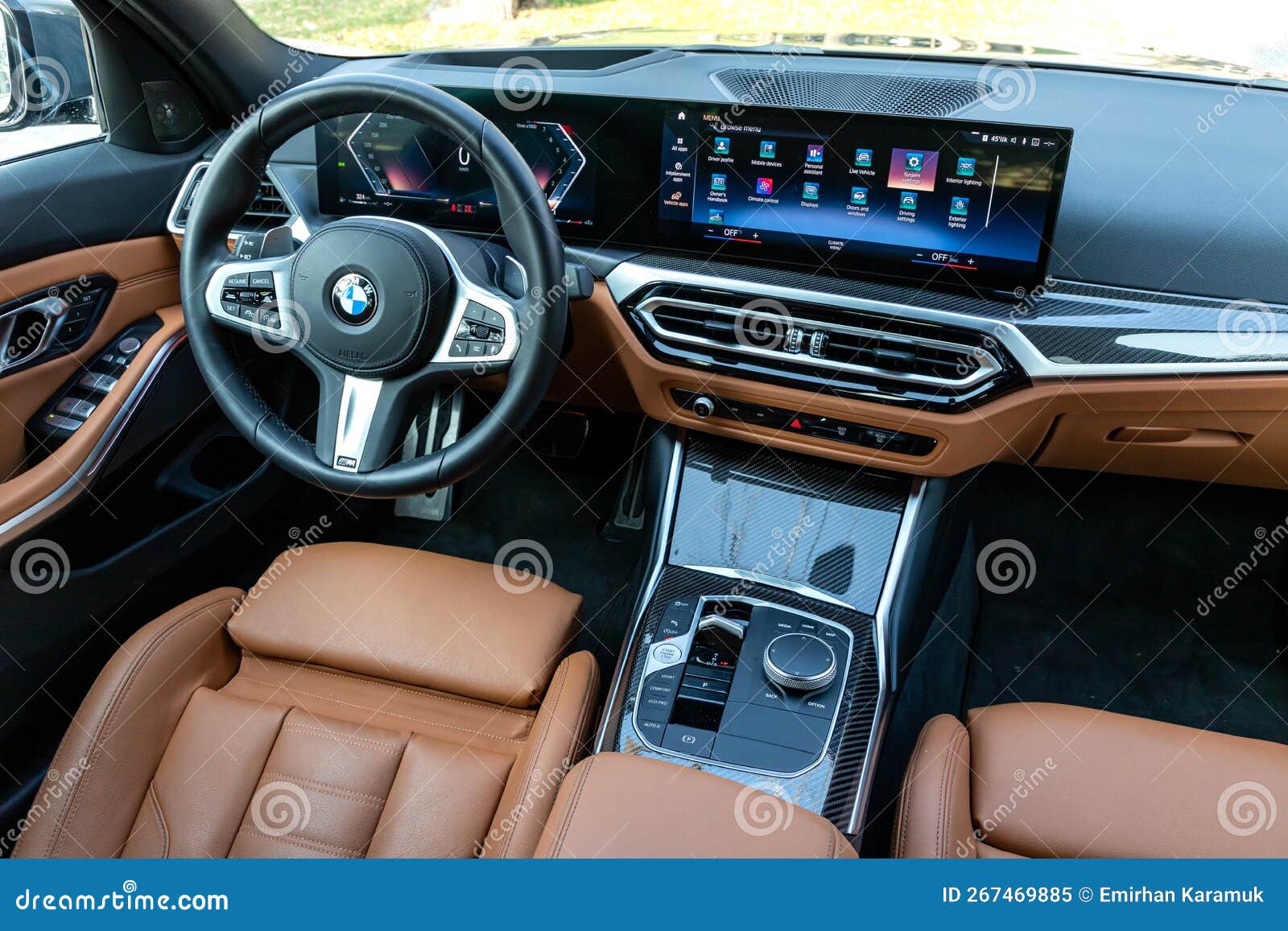BMW 320i editorial image. Image of transportation, interior - 267469885