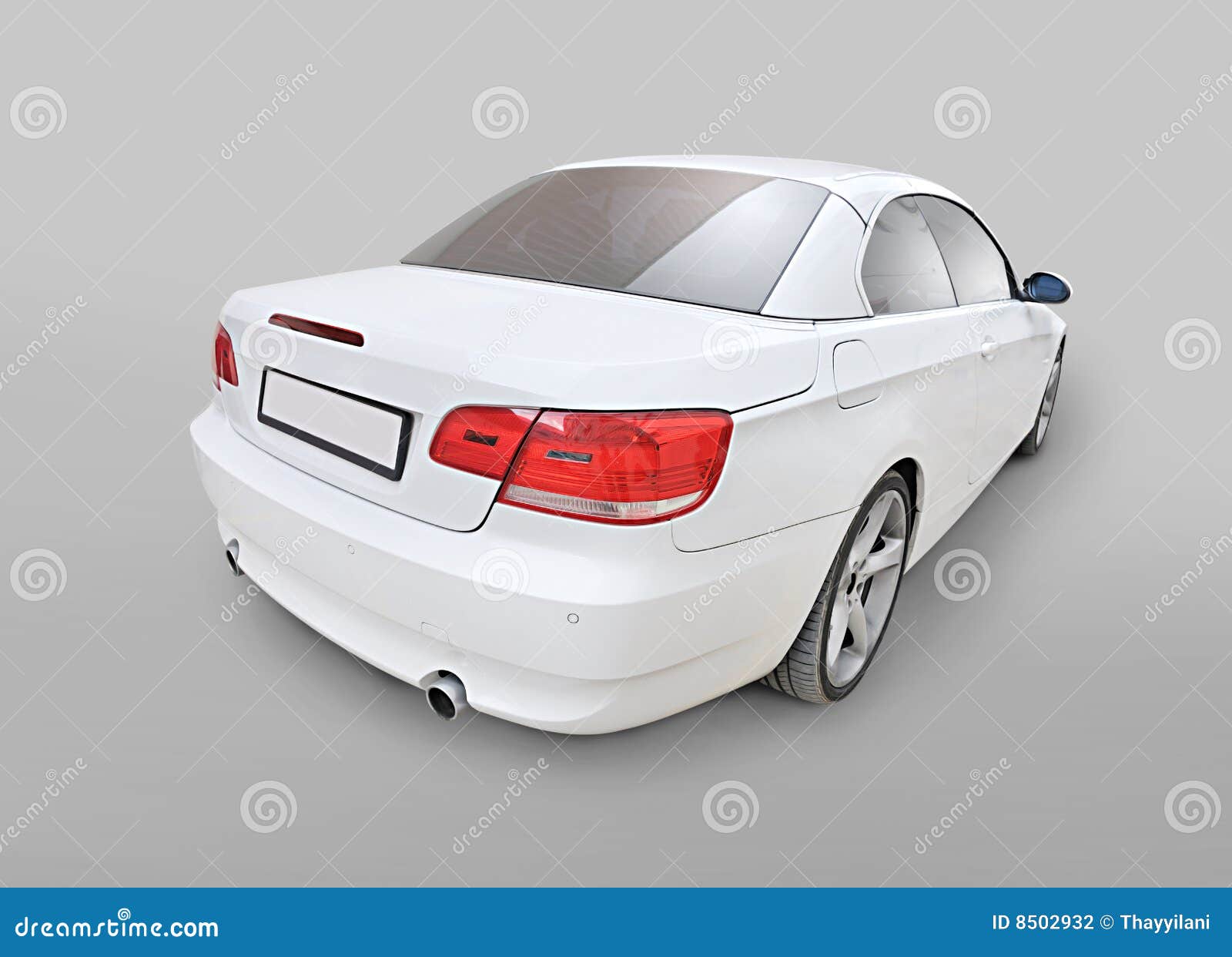 BMW 335i Convertible Car Back Corner View Stock Photo - Image of cars ...