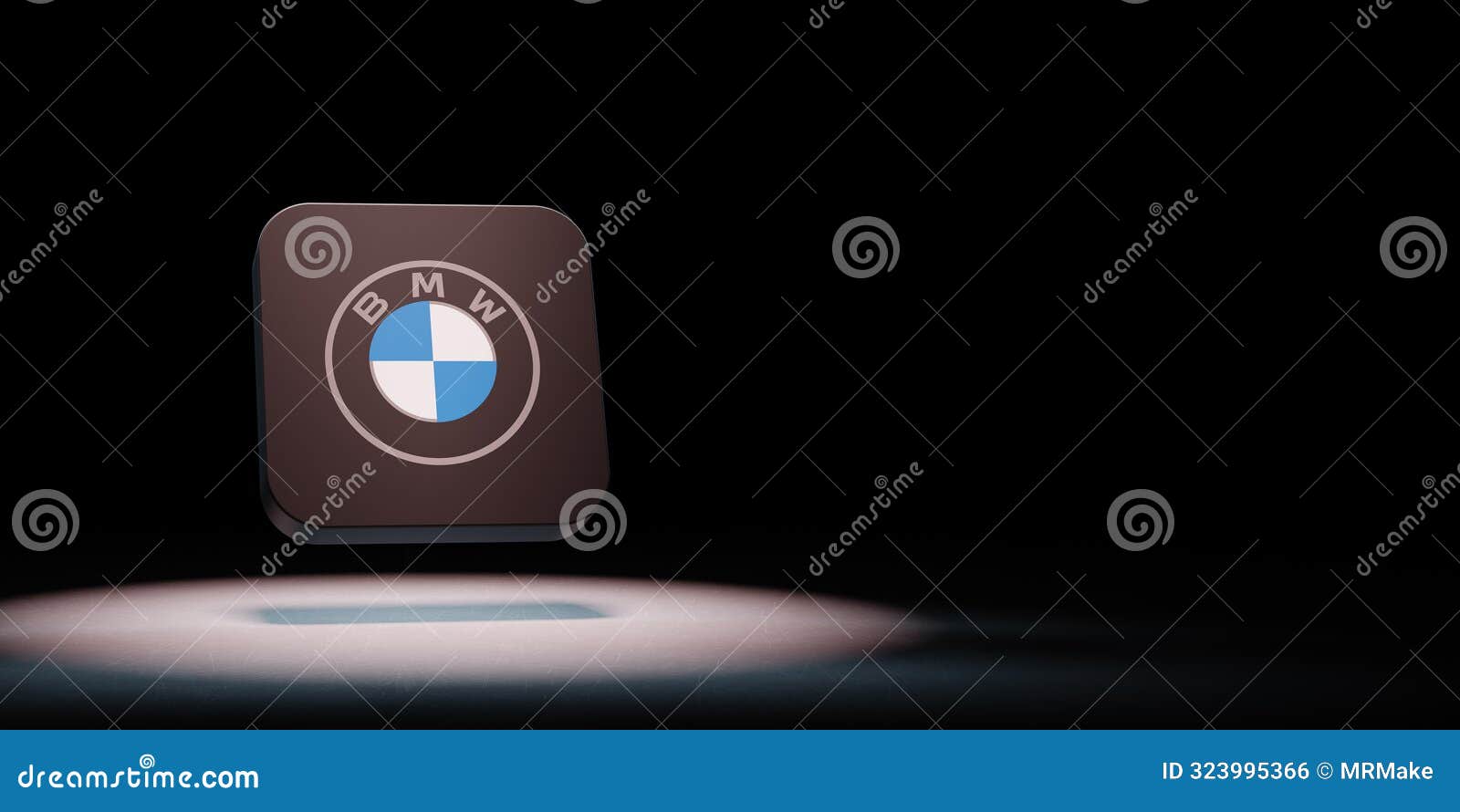 BMW App Icon Spotlighted on Black Background Editorial Photo ...