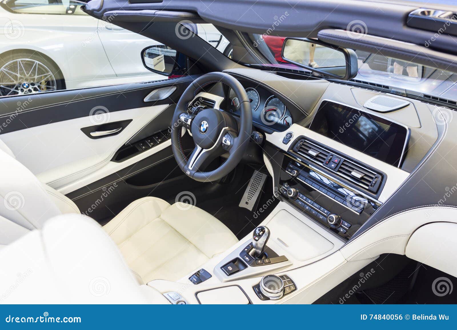 BMW car interior editorial photo. Image of luxury, view - 74840056