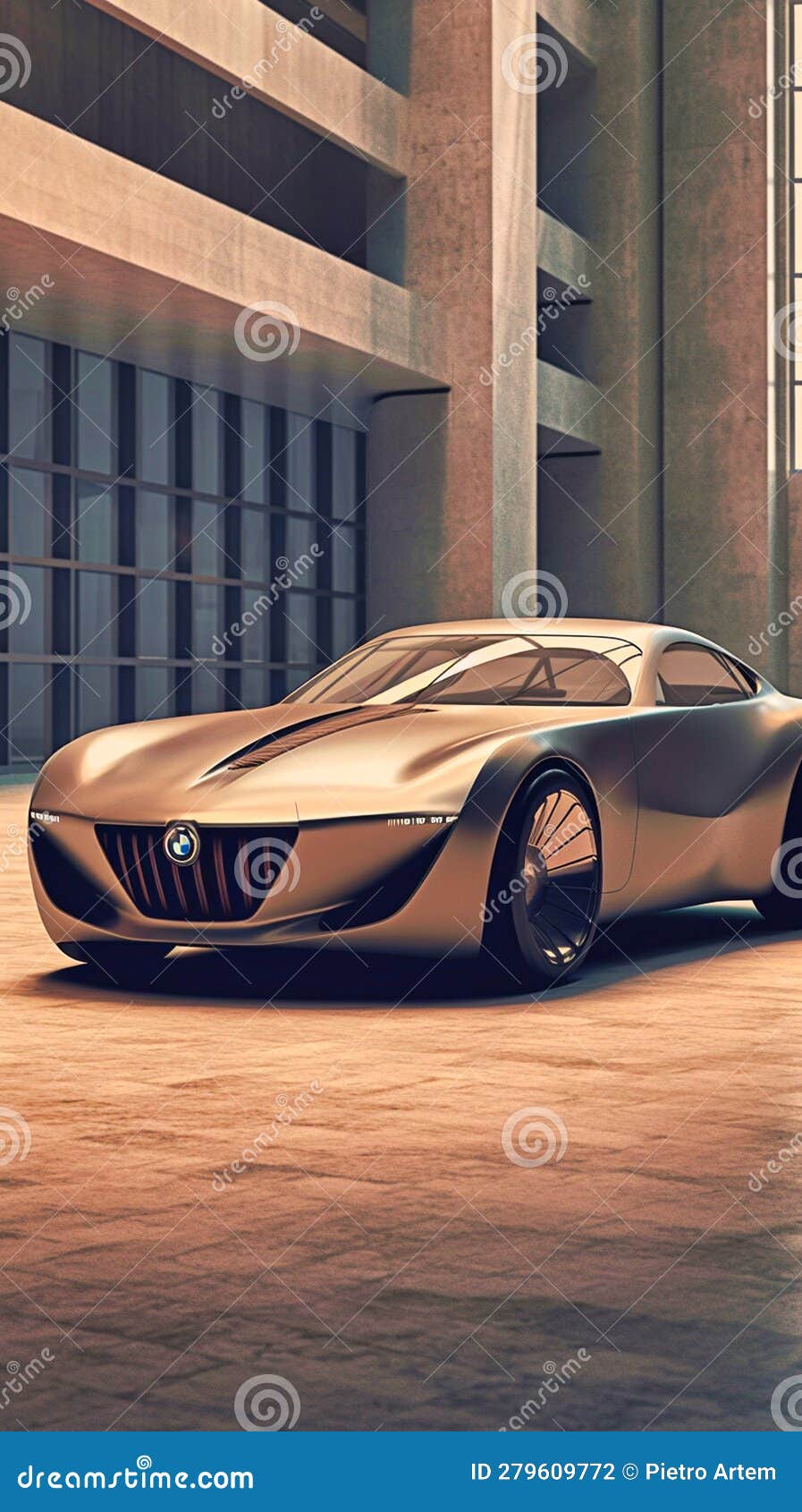 BMW CS Vintage Redesign 507 Concept Car, Generative AI Stock ...