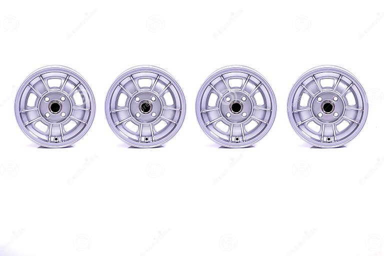 BMW E10 Cromodora FPS 13 Silver Wheel Set Stock Photo - Image of ...