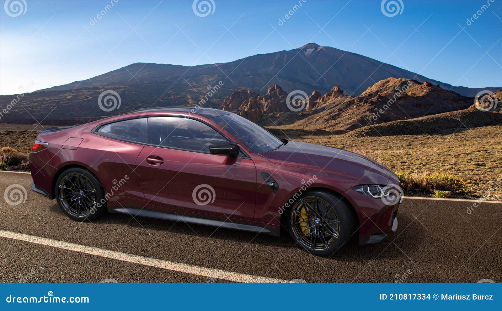 BMW M4 Competition on a Scenic Road Editorial Stock Image - Image of ...