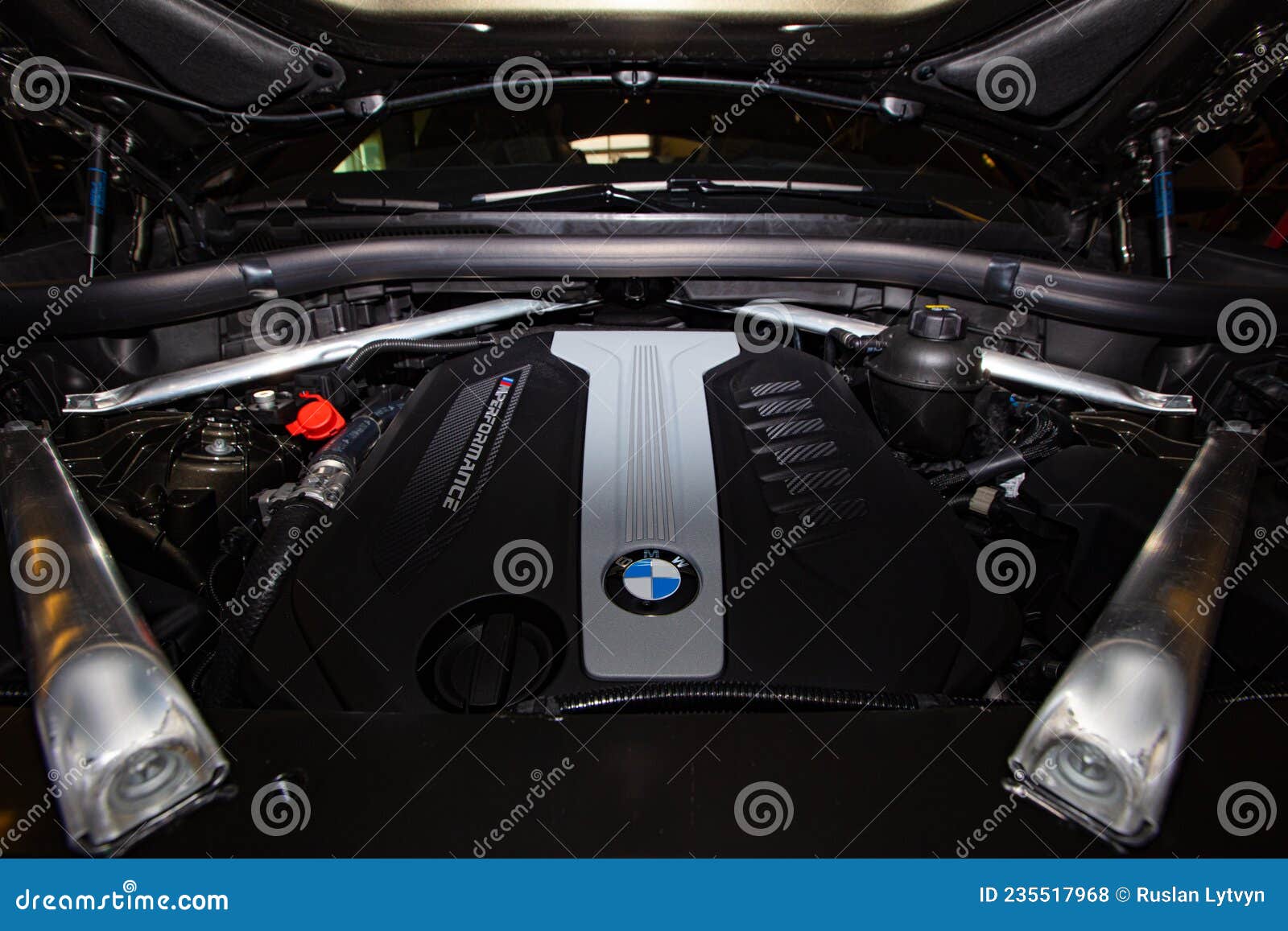 BMW X6 M50d Engine Compartment Editorial Stock Photo - Image of gear ...