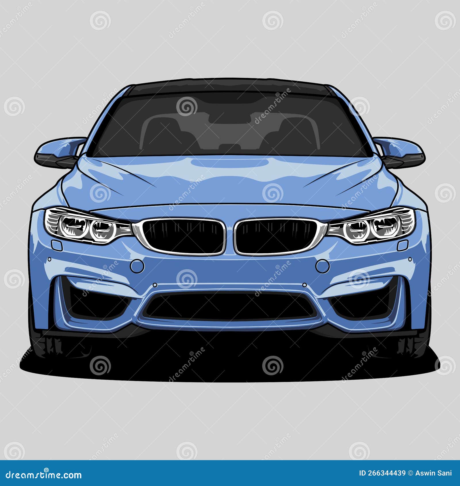 BMW M3 F80 stock vector. Illustration of mock, vehicle - 266344439