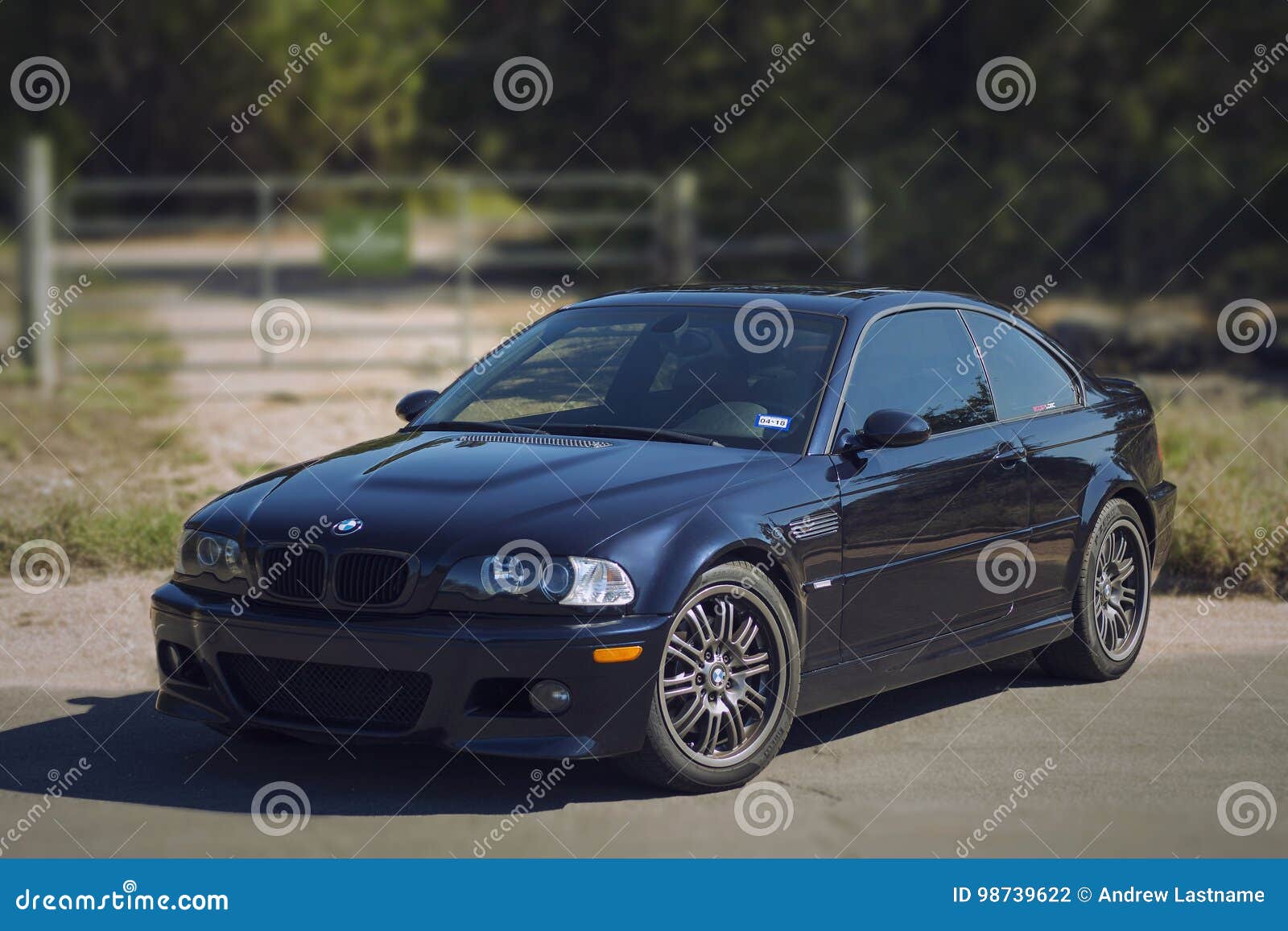 BMW M3 No Trespassing editorial photography. Image of shift - 98739622